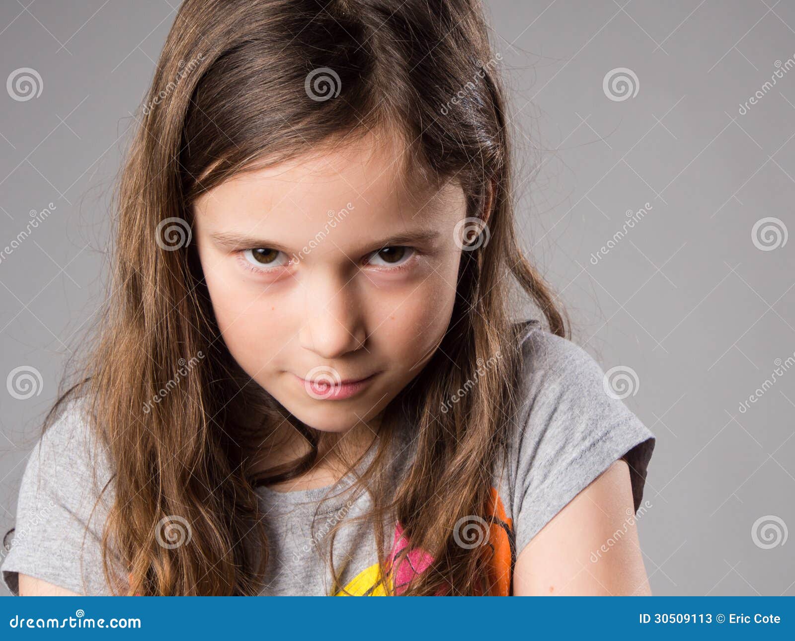 Niña obstinada imagen de archivo. Imagen de actitud, emociones - 30509113