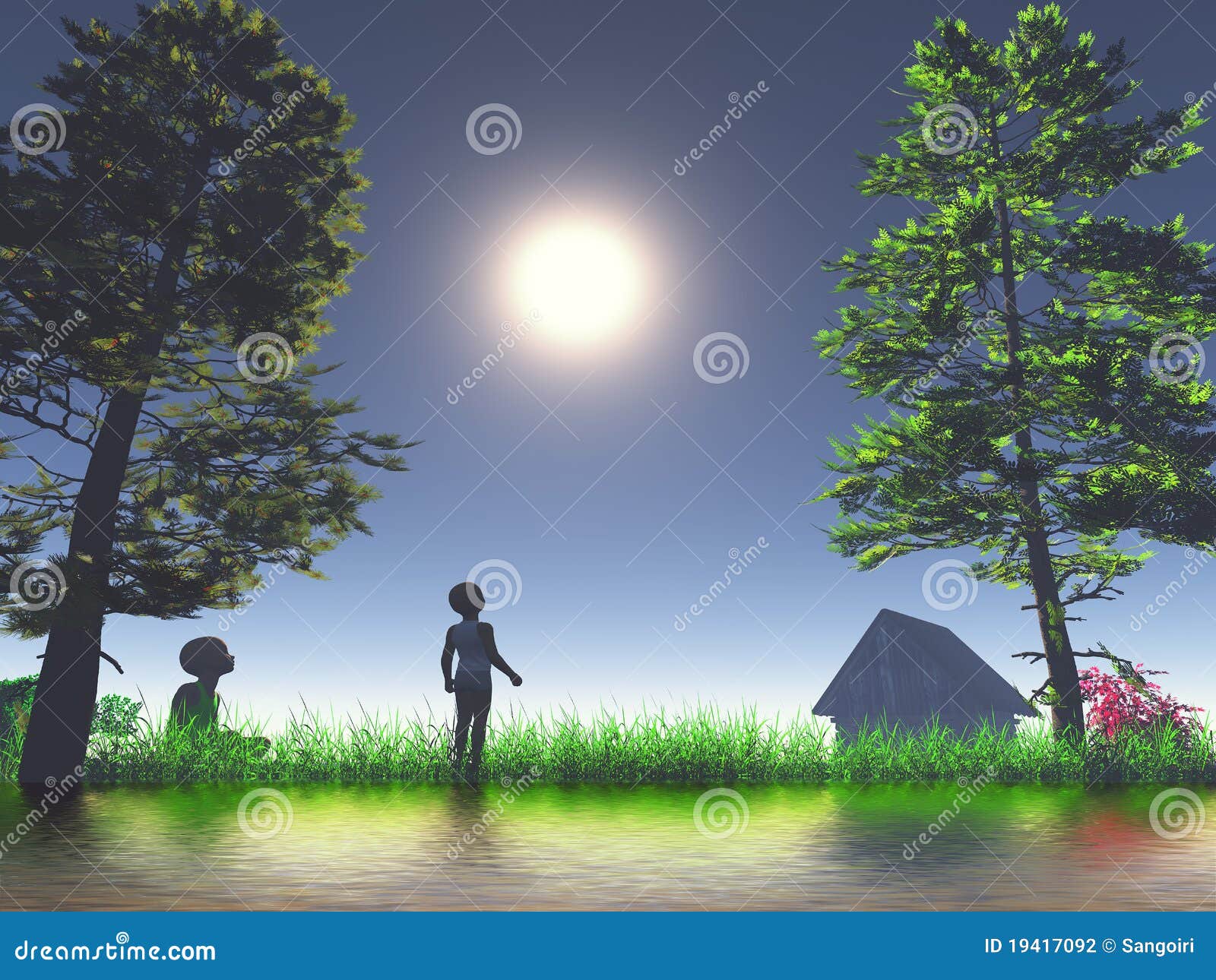 Niñez feliz foto de archivo. Imagen de armonioso, familia - 19417092