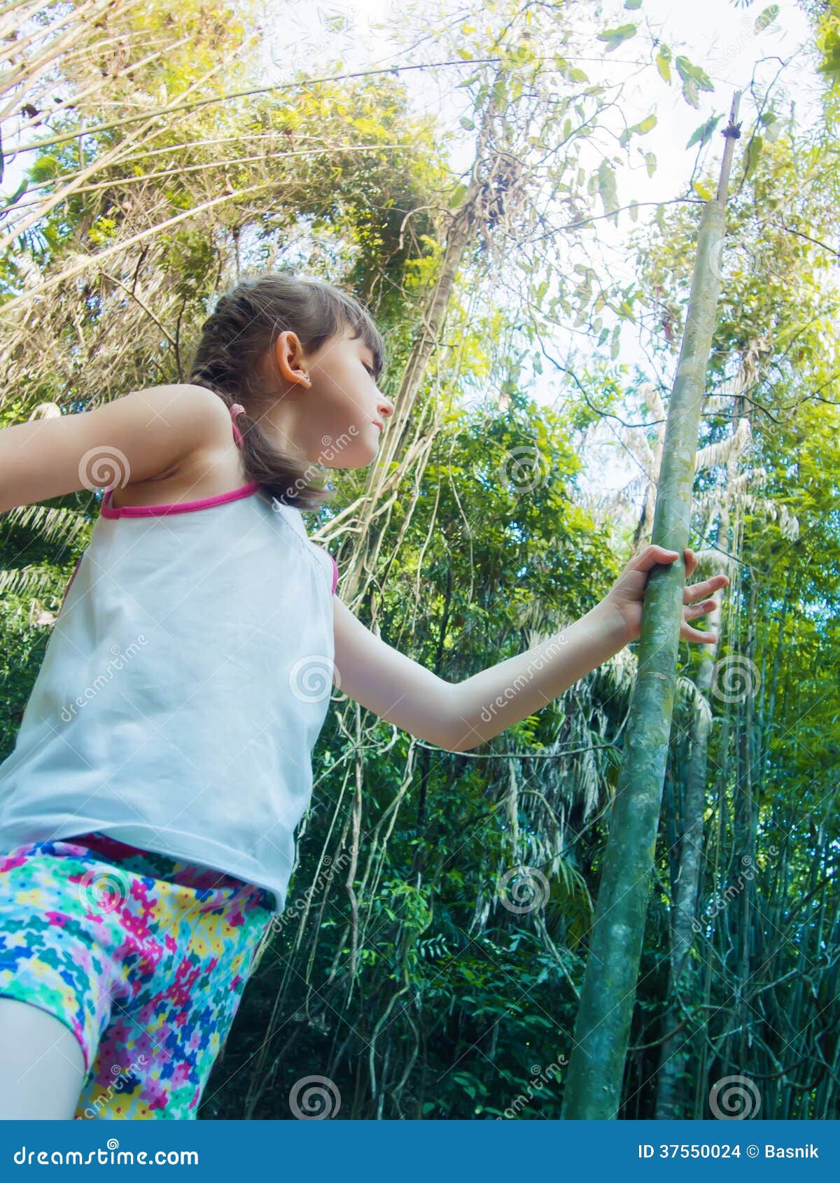 Niño en la selva foto de archivo. Imagen de tailandia - 37550024