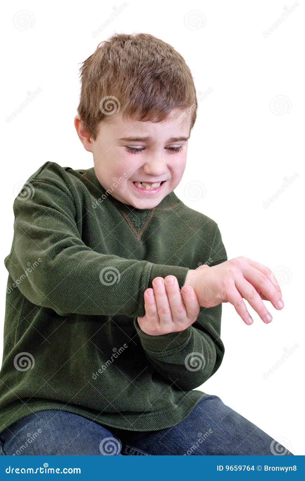 Niño lastimado foto de archivo. Imagen de estudiante, persona - 9659764