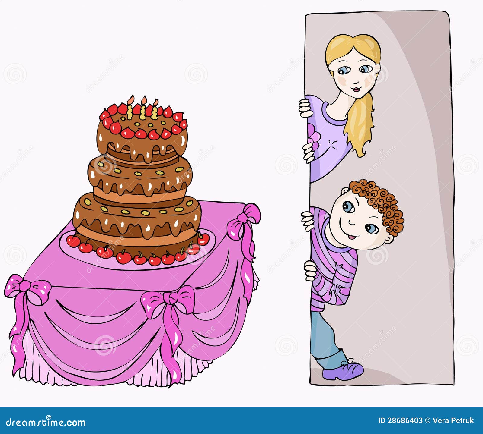 Niños traviesos ilustración del vector. Ilustración de travieso - 28686403