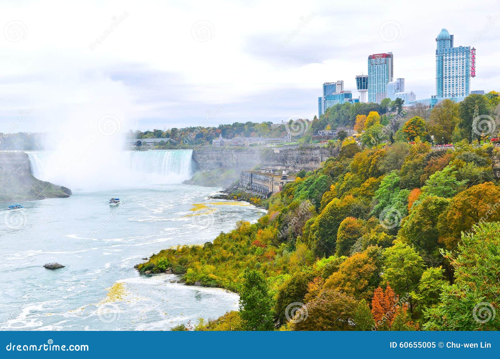 Niagara Falls in autumn editorial image. Image of autumn - 60655005