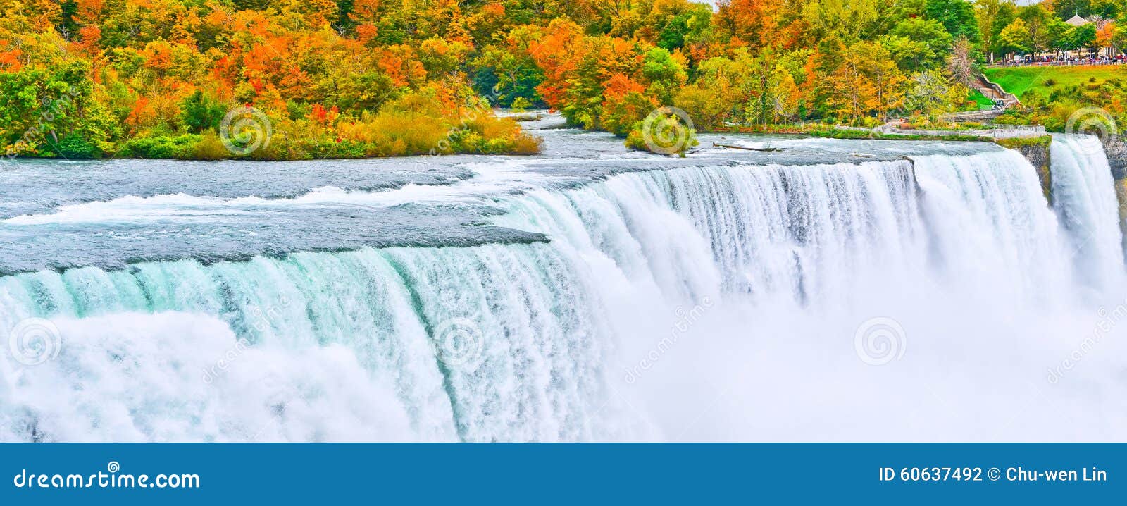 Niagara Falls in autumn stock photo. Image of american - 60637492