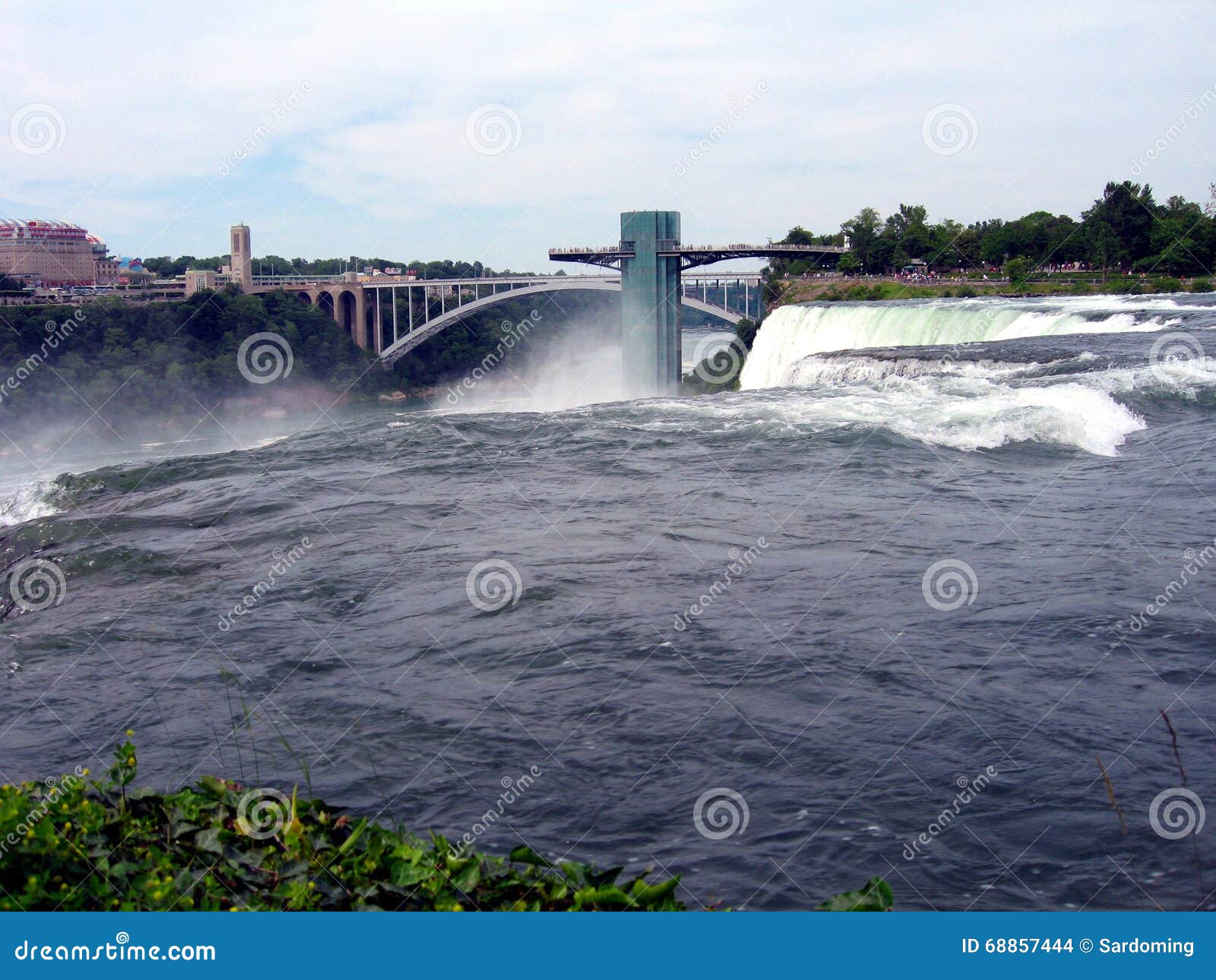 Niagara Falls. Bridge. Observation Deck Stock Photo - Image of ...