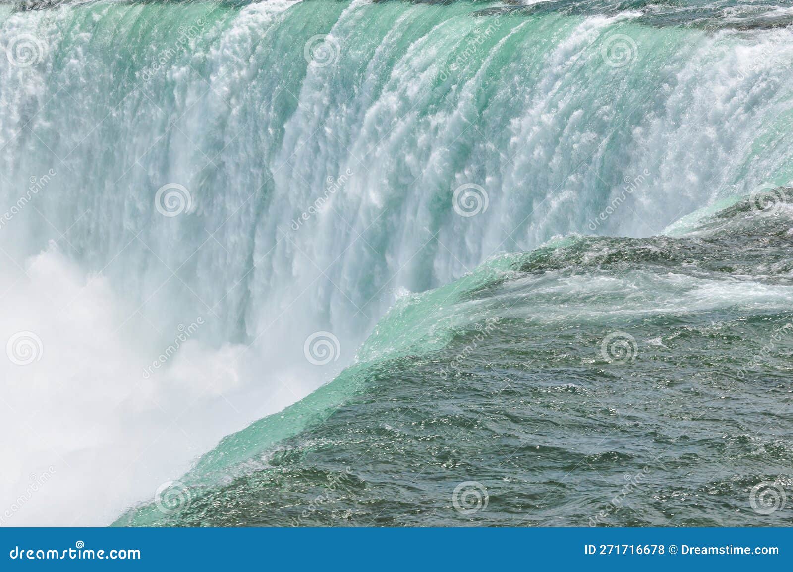Niagara Falls Canadian Part View Stock Photo - Image of niagara ...