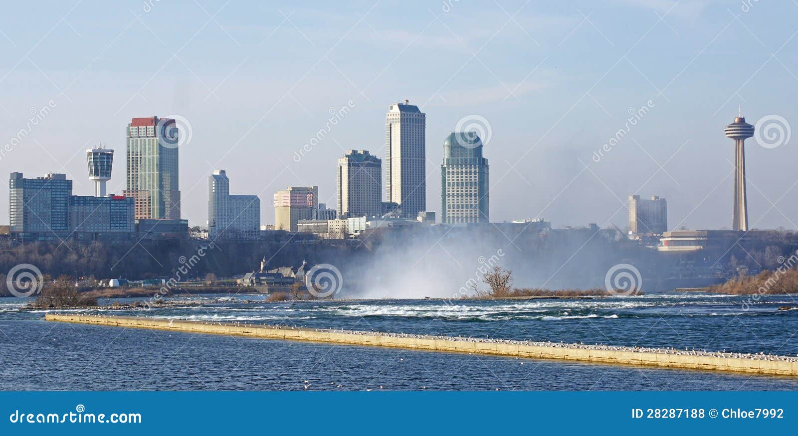 Niagara Falls, Ontario Skyline Stock Photo - Image of skyline ...