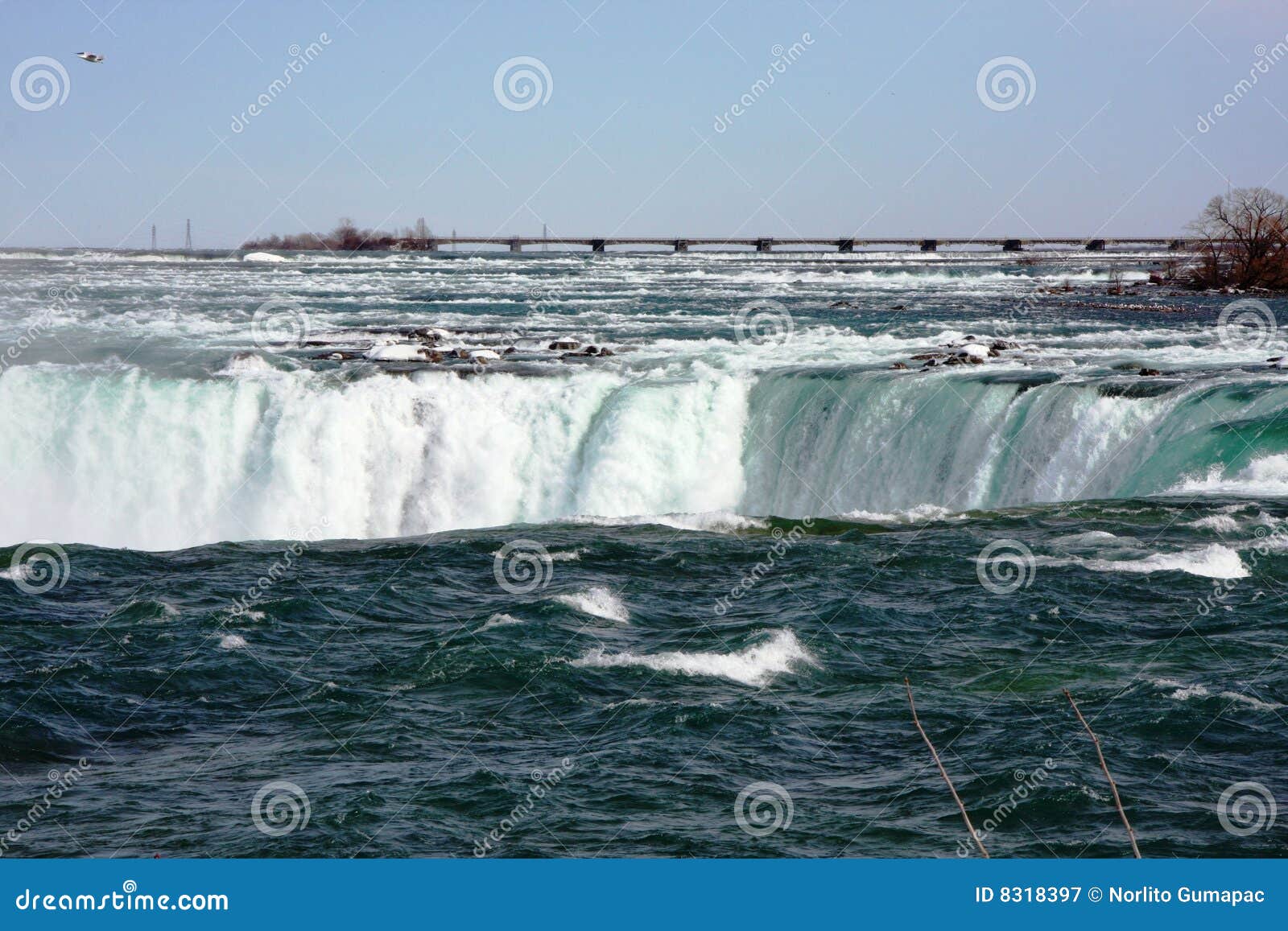 Niagara Falls River in Canada Stock Image - Image of great, canadian ...