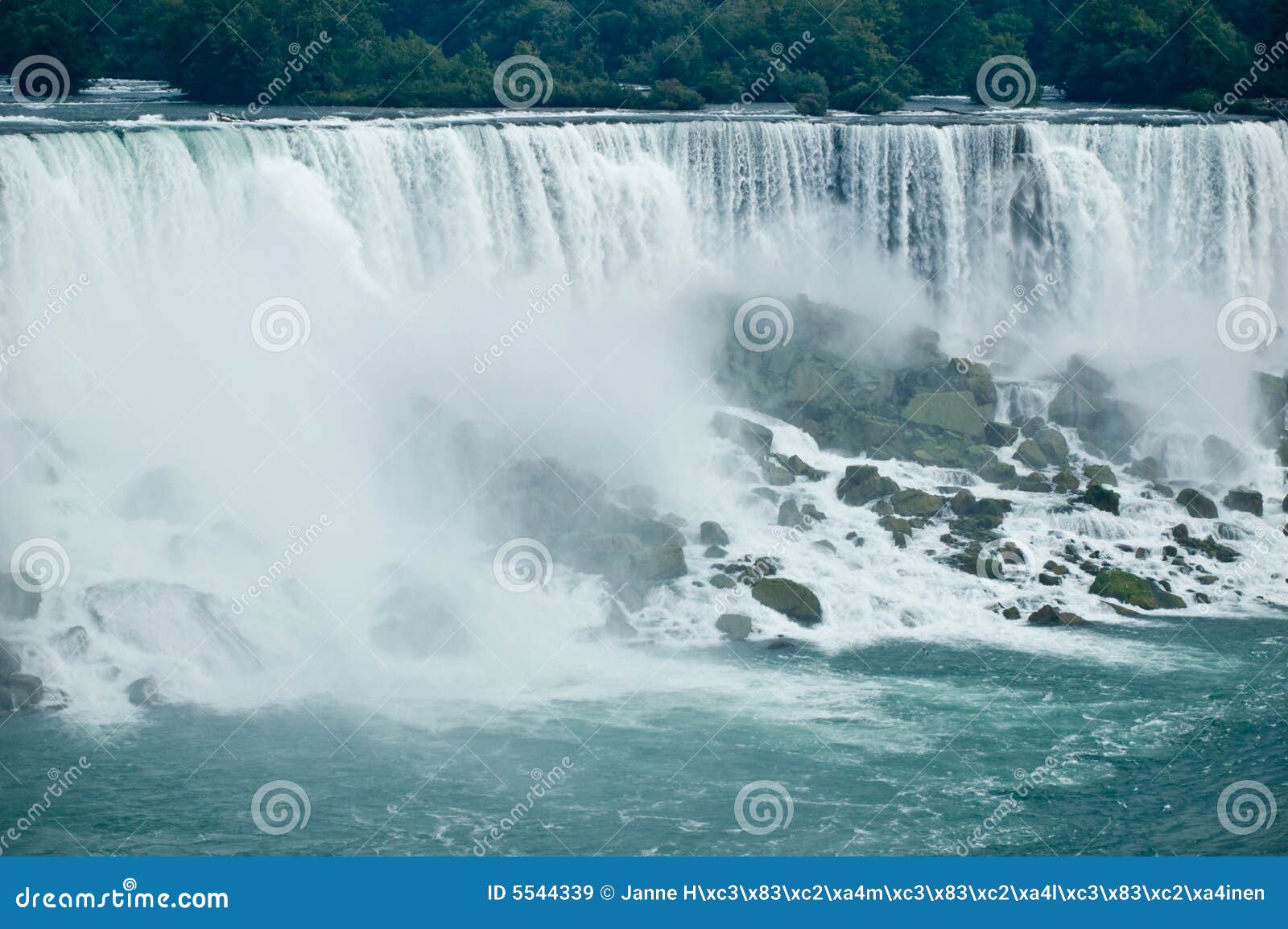 Niagara Falls and rocks stock image. Image of tourist - 5544339
