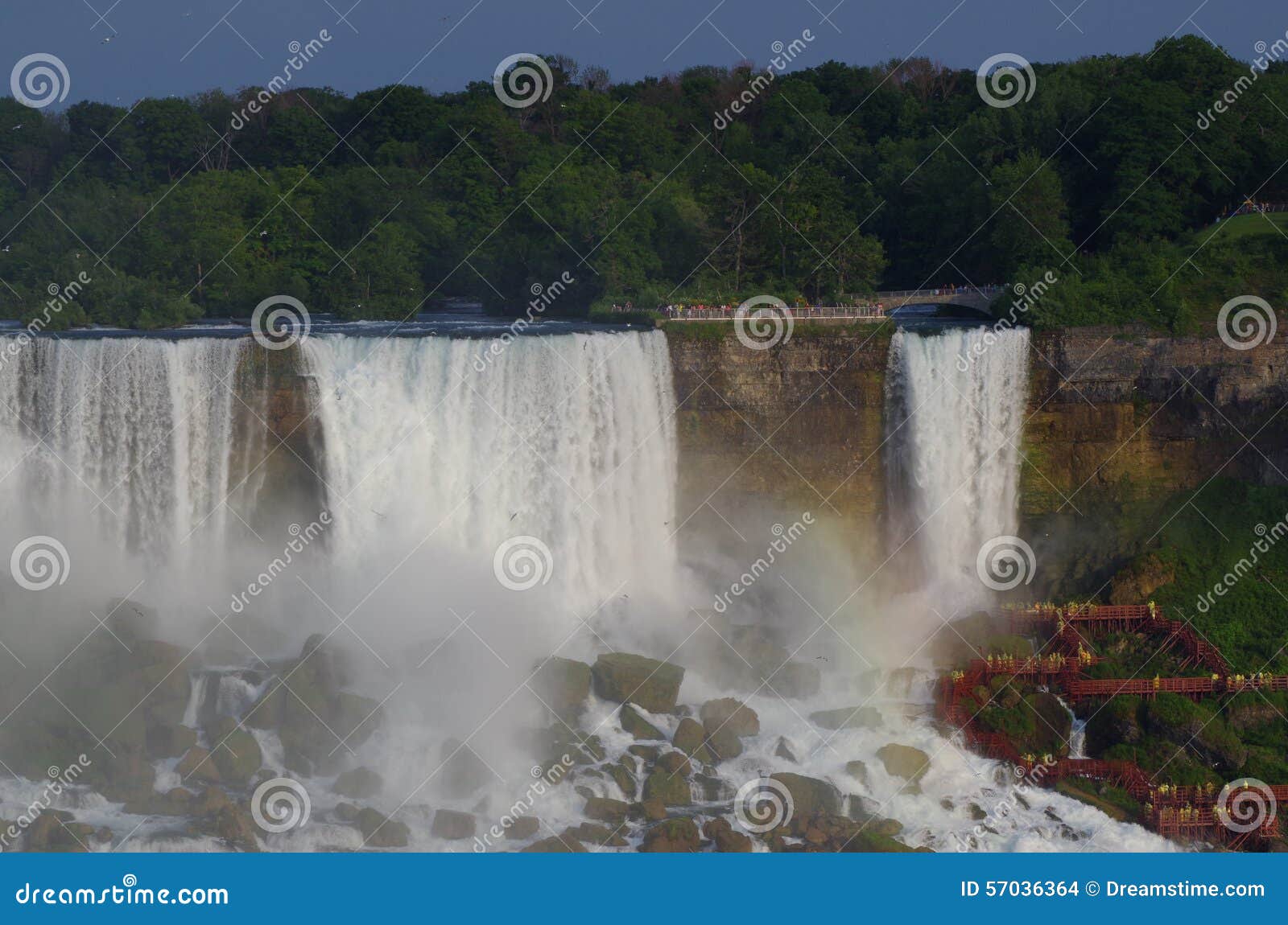 Niagara Falls stock photo. Image of rocky, rocks, birds - 57036364