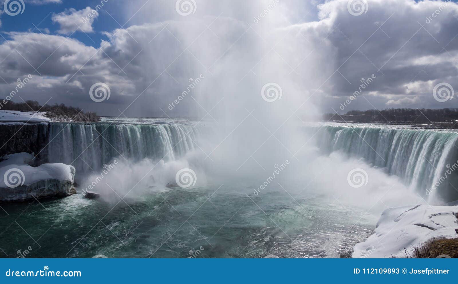 Niagara Falls in the Spring Stock Image - Image of people, canada ...