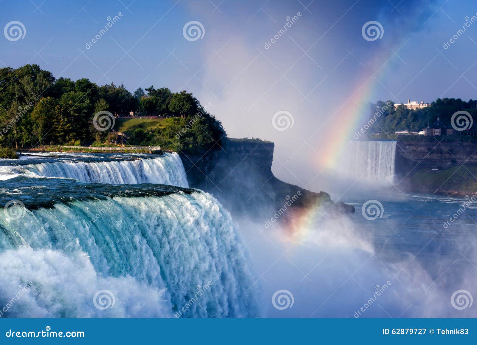 Niagara Falls from USA Landscape View Stock Image - Image of travel ...
