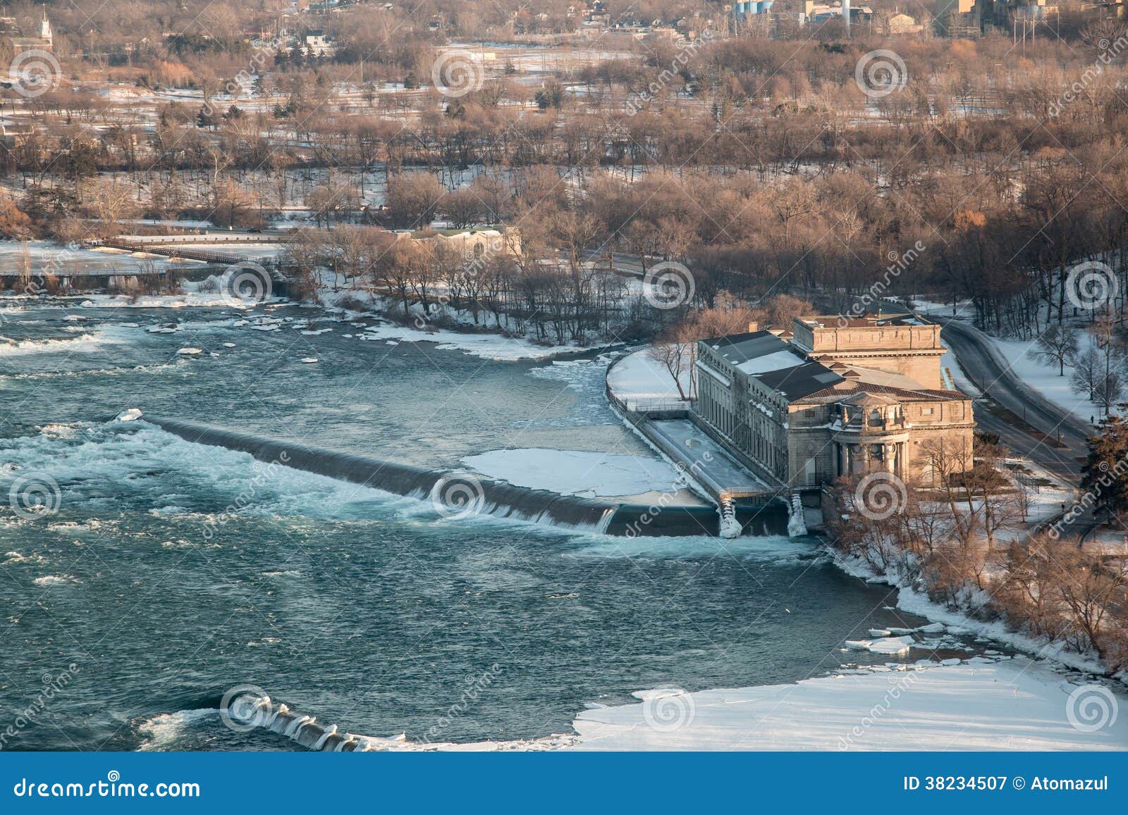 Niagara Rankine Power Generating Station Stock Image - Image of river ...