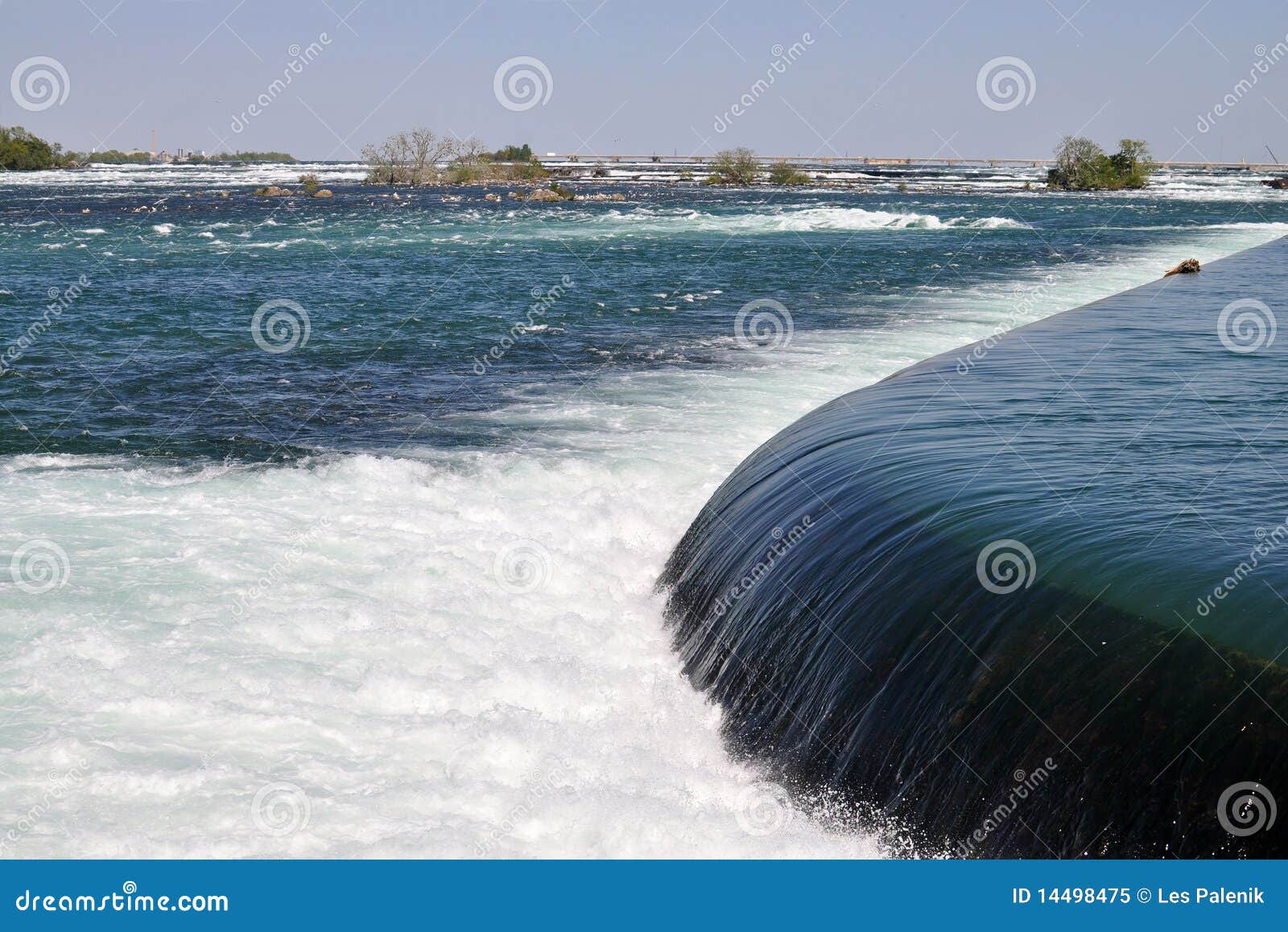Niagara River Above the Falls Stock Image - Image of niagara, river ...