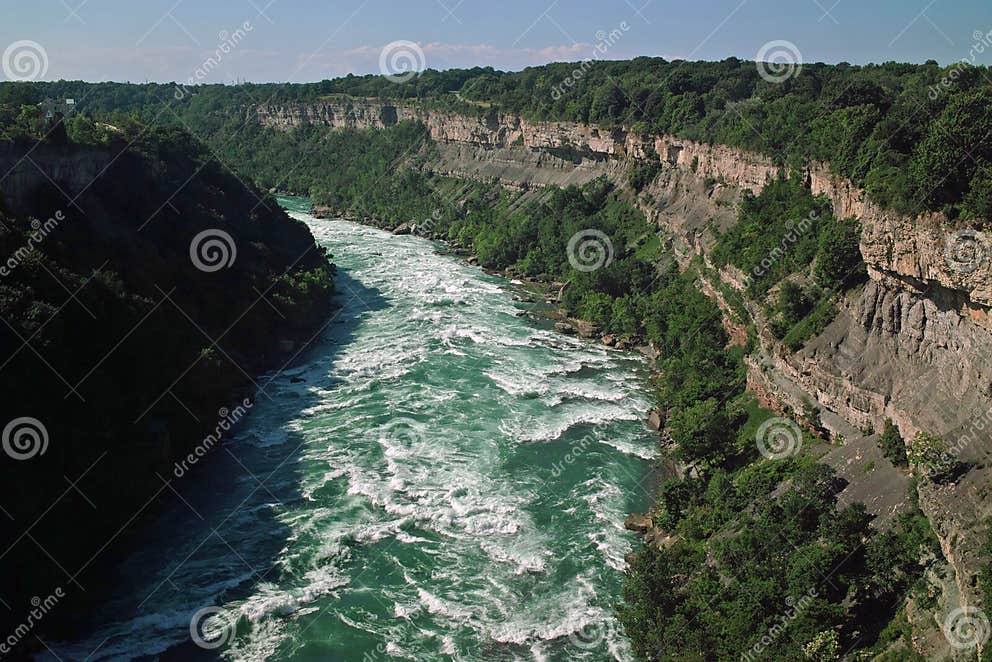 Niagara River Border Canada USA Stock Photo - Image of border, bridge ...