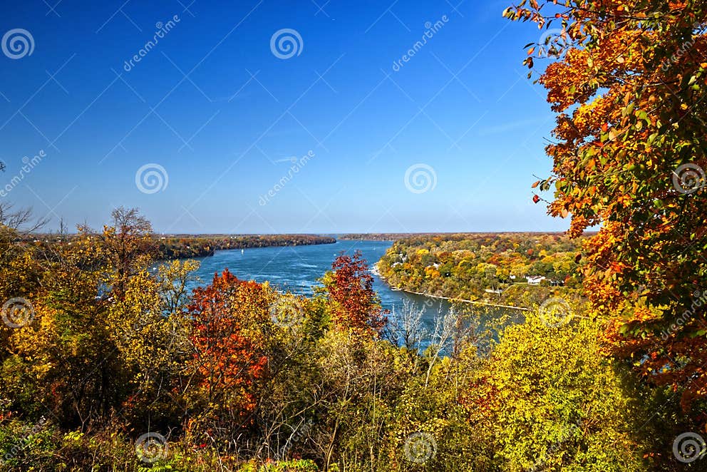 The Niagara River Flows between NY and on , Niagara Falls, on, Canada ...