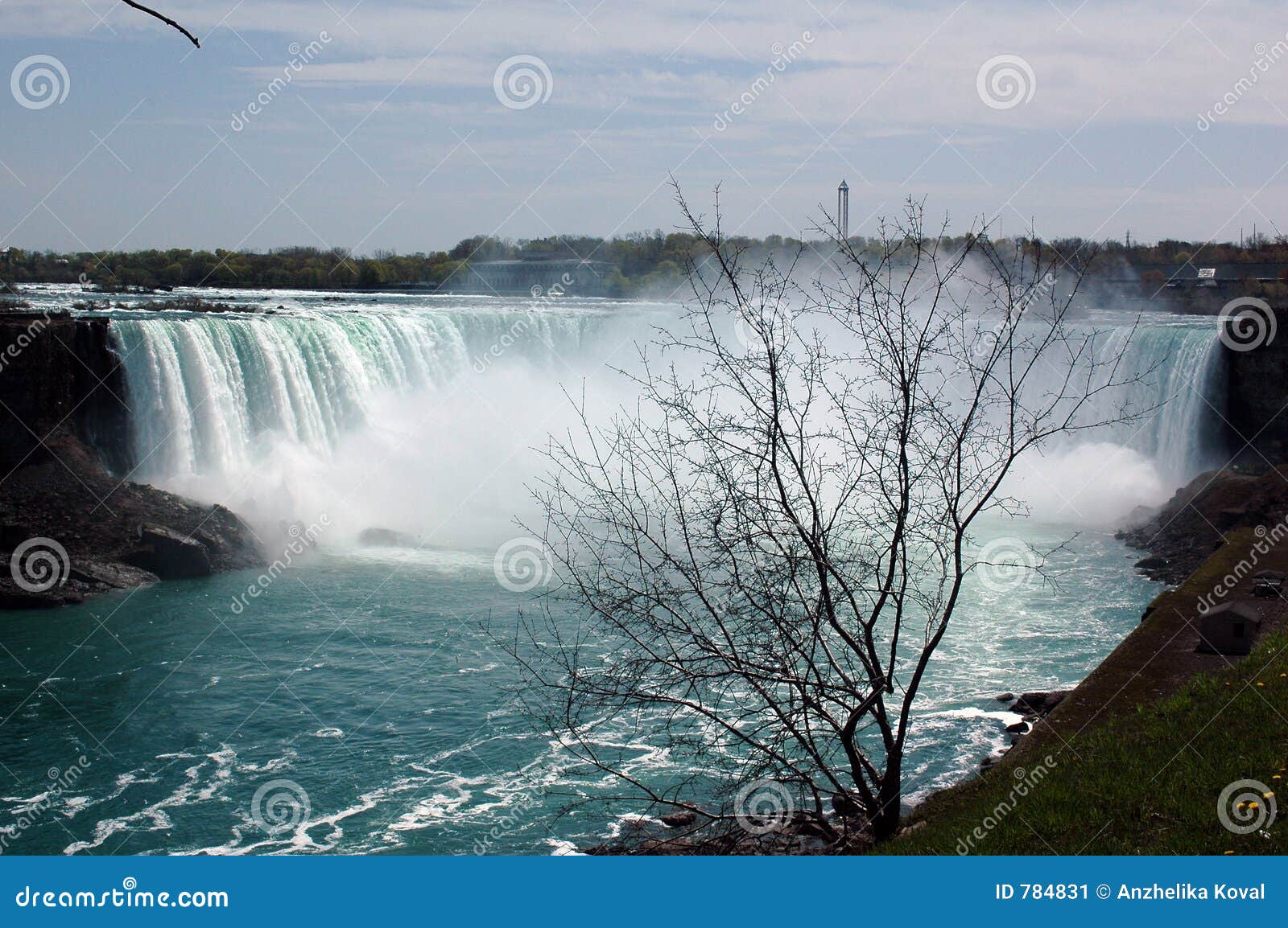 Niagra falls stock image. Image of stream, audience, interesting - 784831