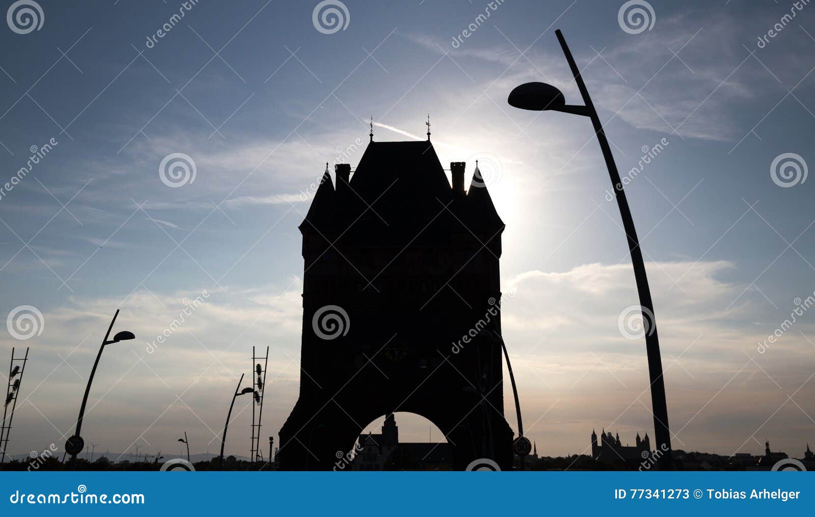 Nibelungentower Worms Germany Sun and Shadow Stock Image - Image of ...