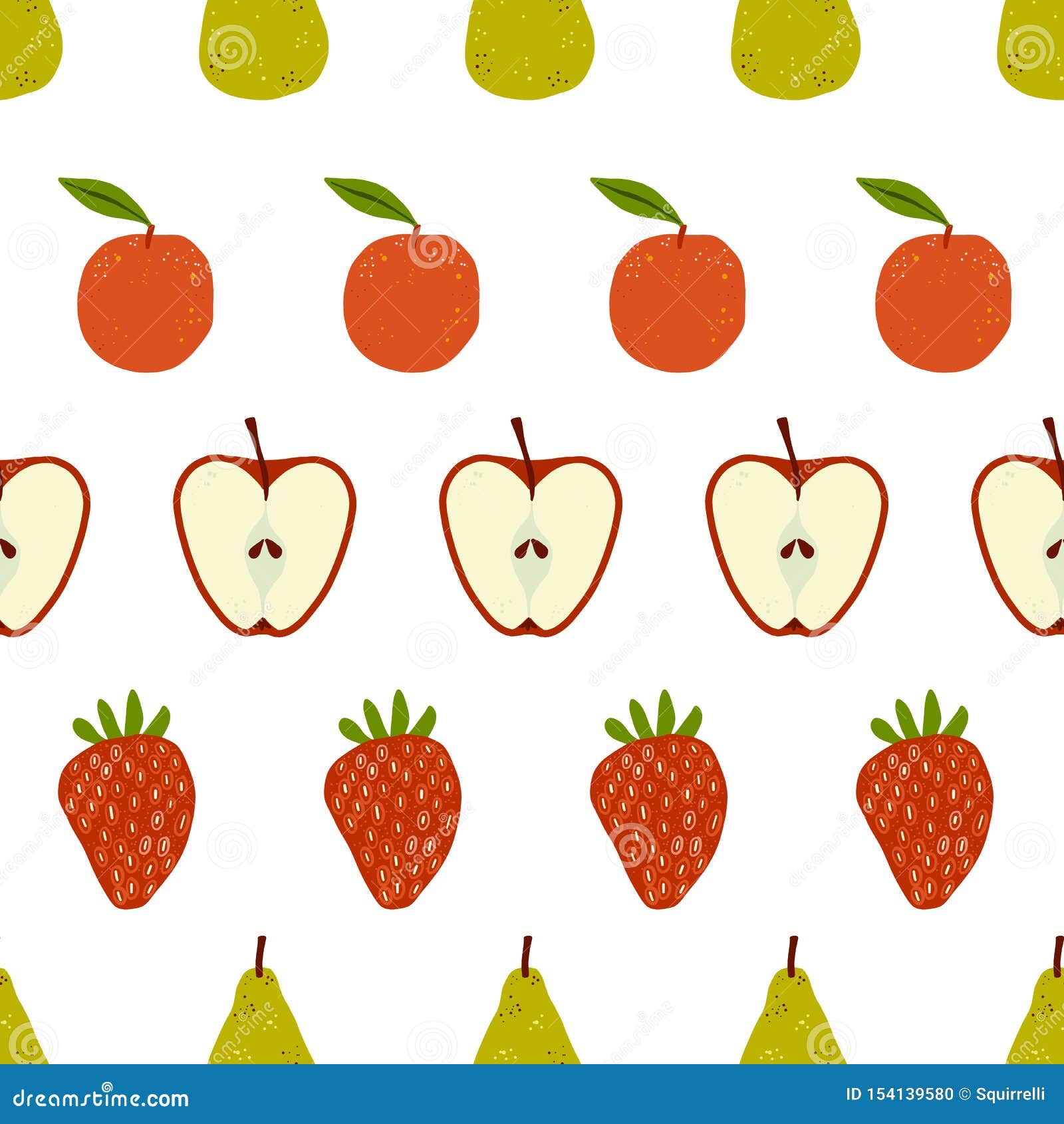 Fruity Stripes Seamless Repeat Pattern Stock Vector - Illustration of ...