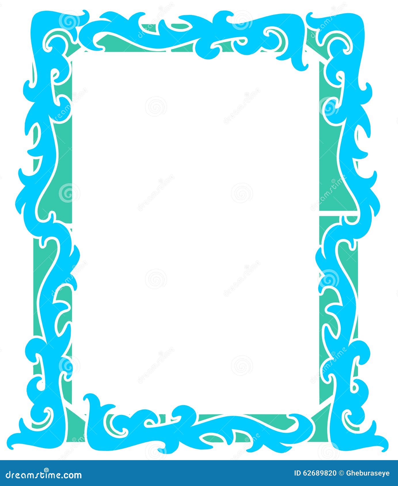 Nice Abstract Frame with Decorations Stock Vector - Illustration of ...