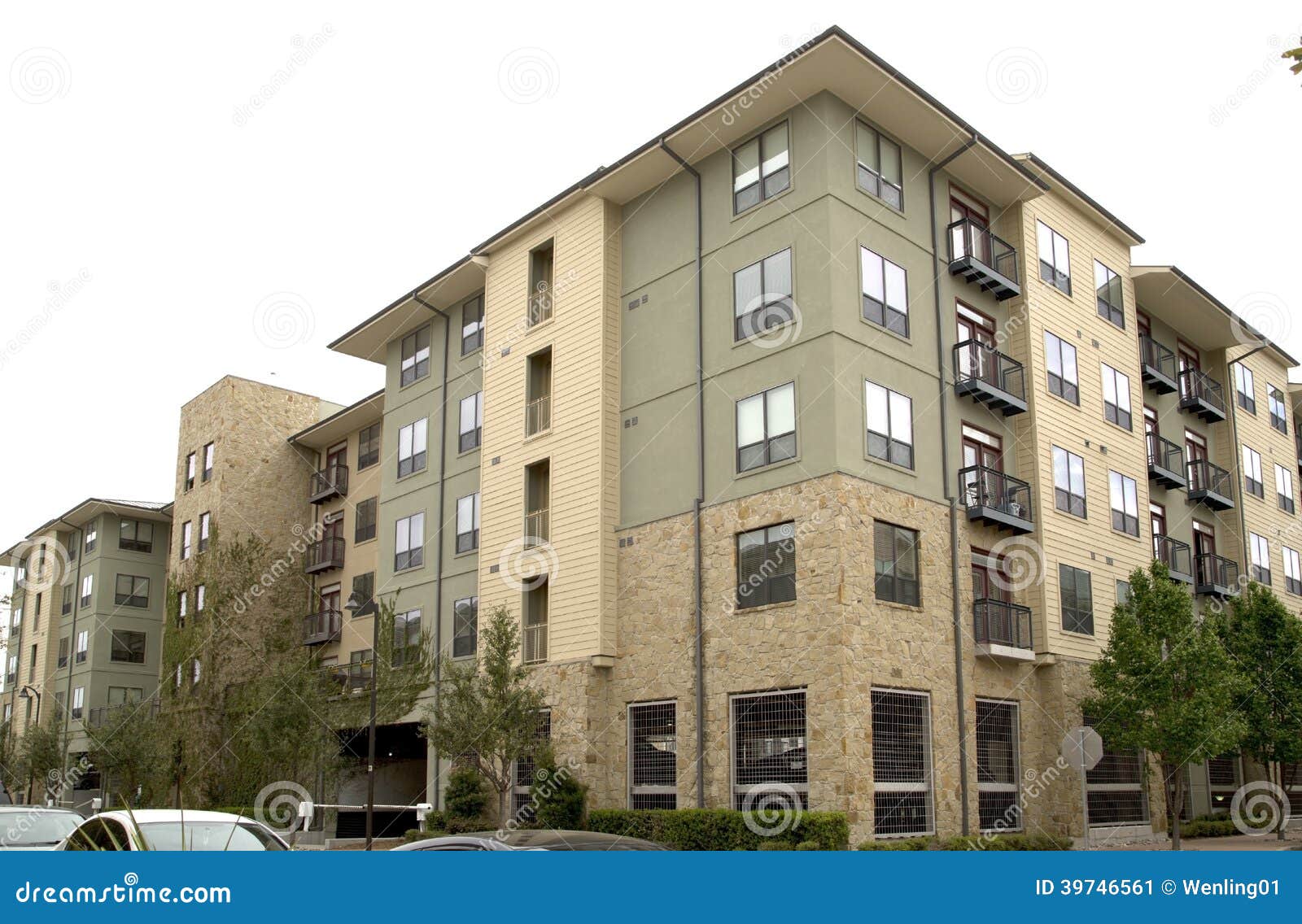 Nice apartment buildings stock image. Image of color - 39746561
