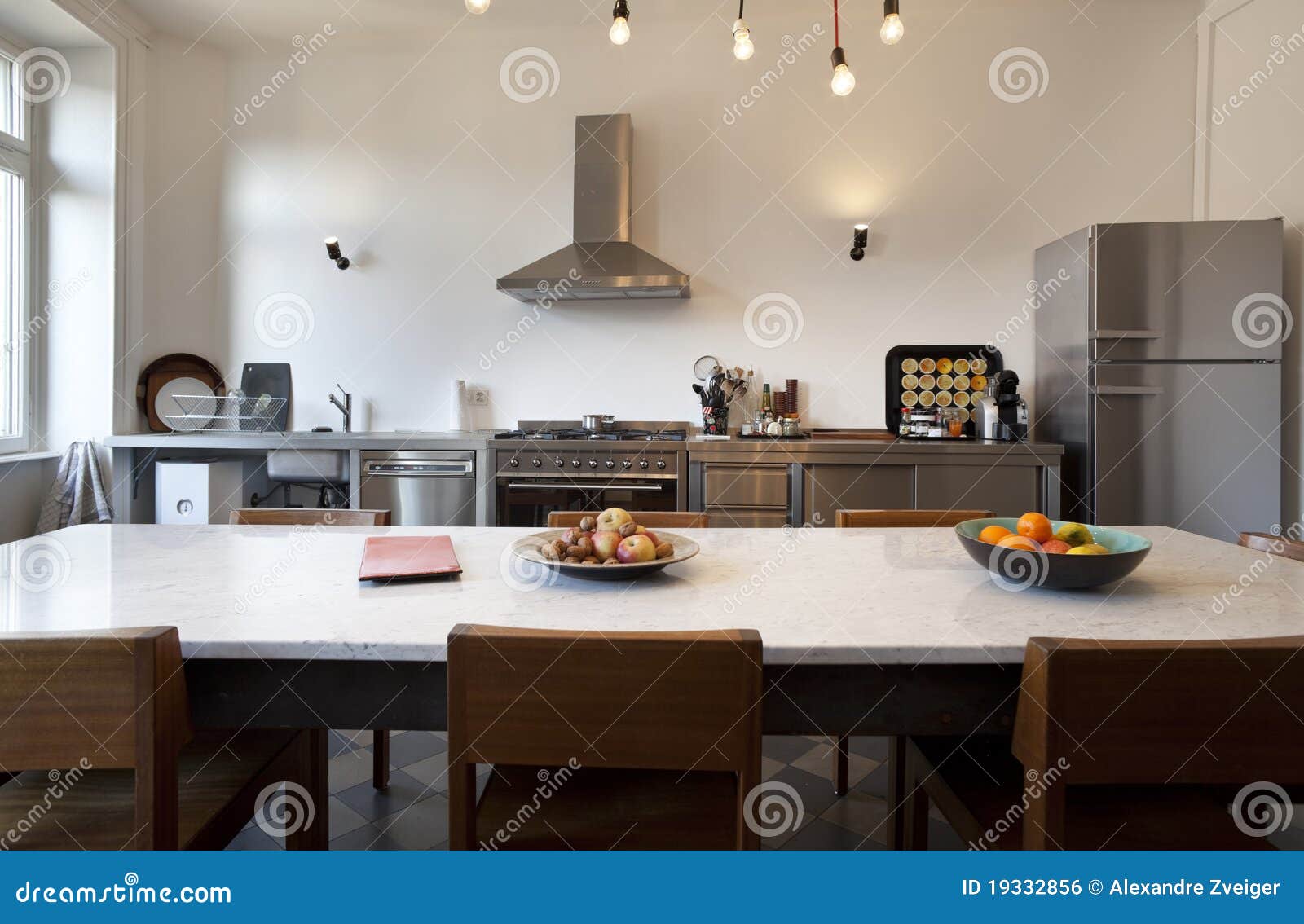 Nice Apartment Refitted, Kitchen View Stock Photo - Image of house ...