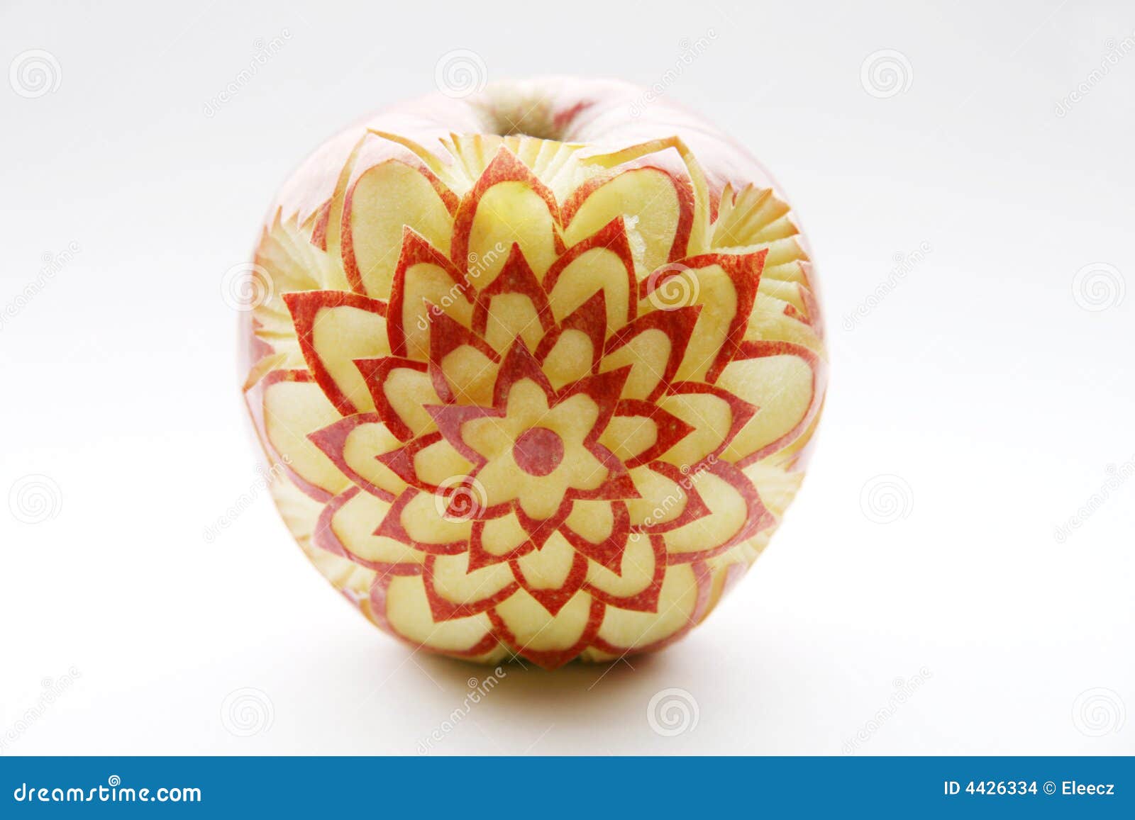 Nice apple - front side stock photo. Image of artwork - 4426334