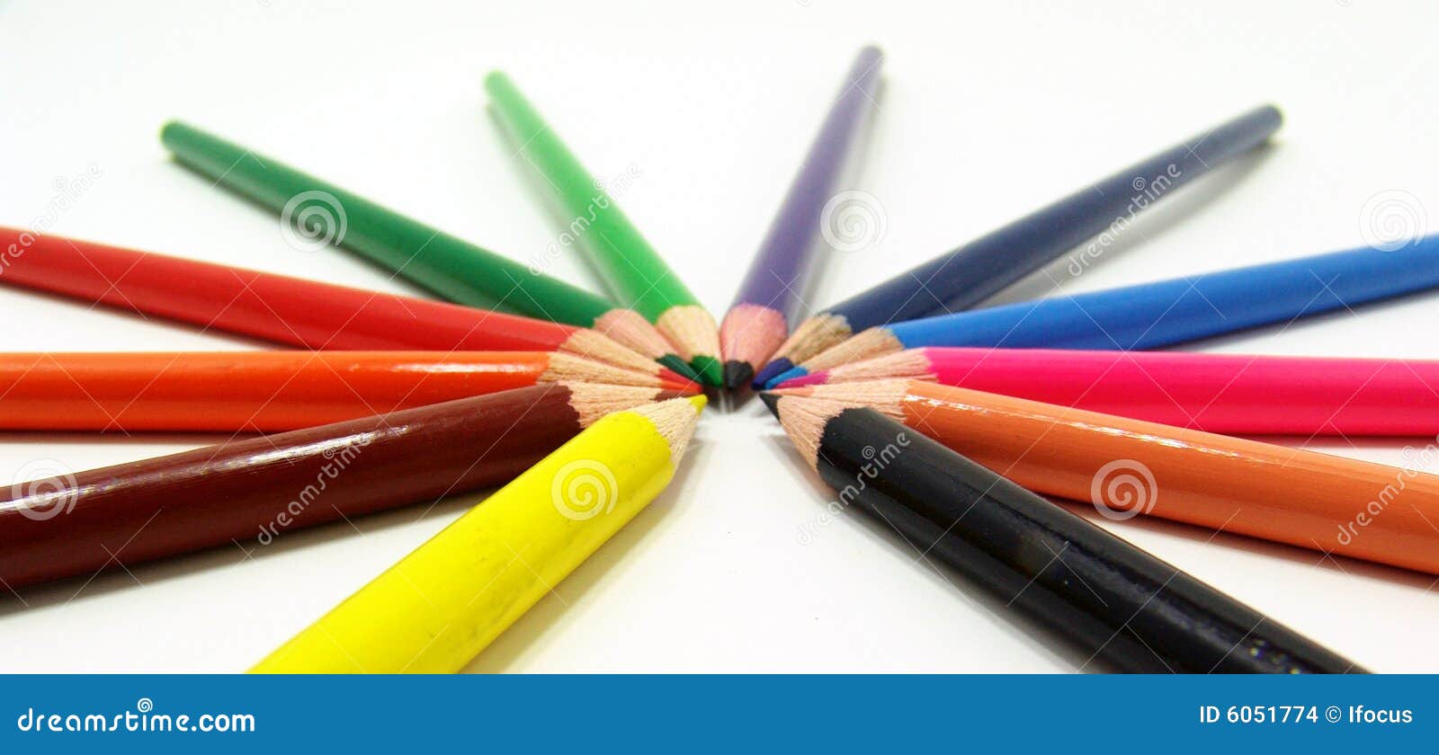 Array of color pencils stock photo. Image of sharp, supply - 6051774