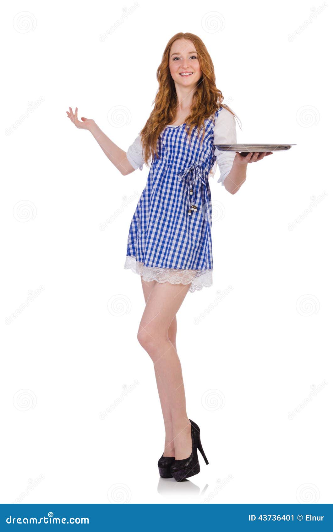 Nice attractive waitress stock image. Image of female - 43736401