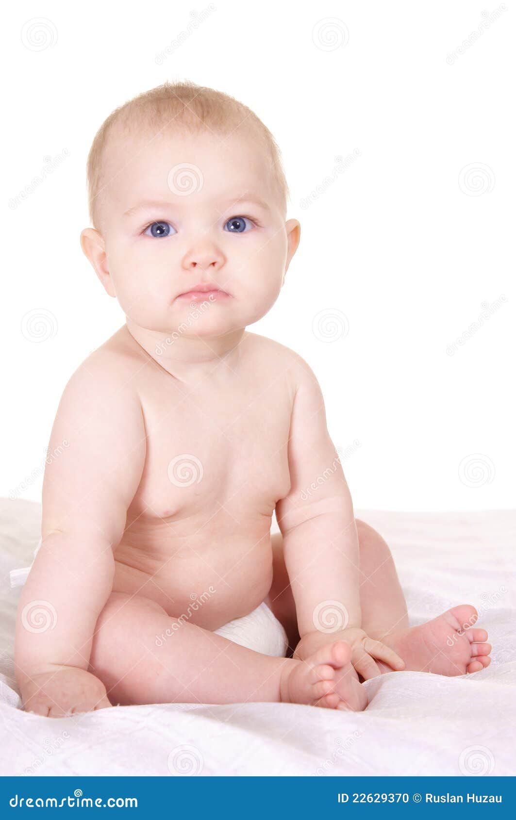 Nice baby at bed stock photo. Image of safety, little - 22629370