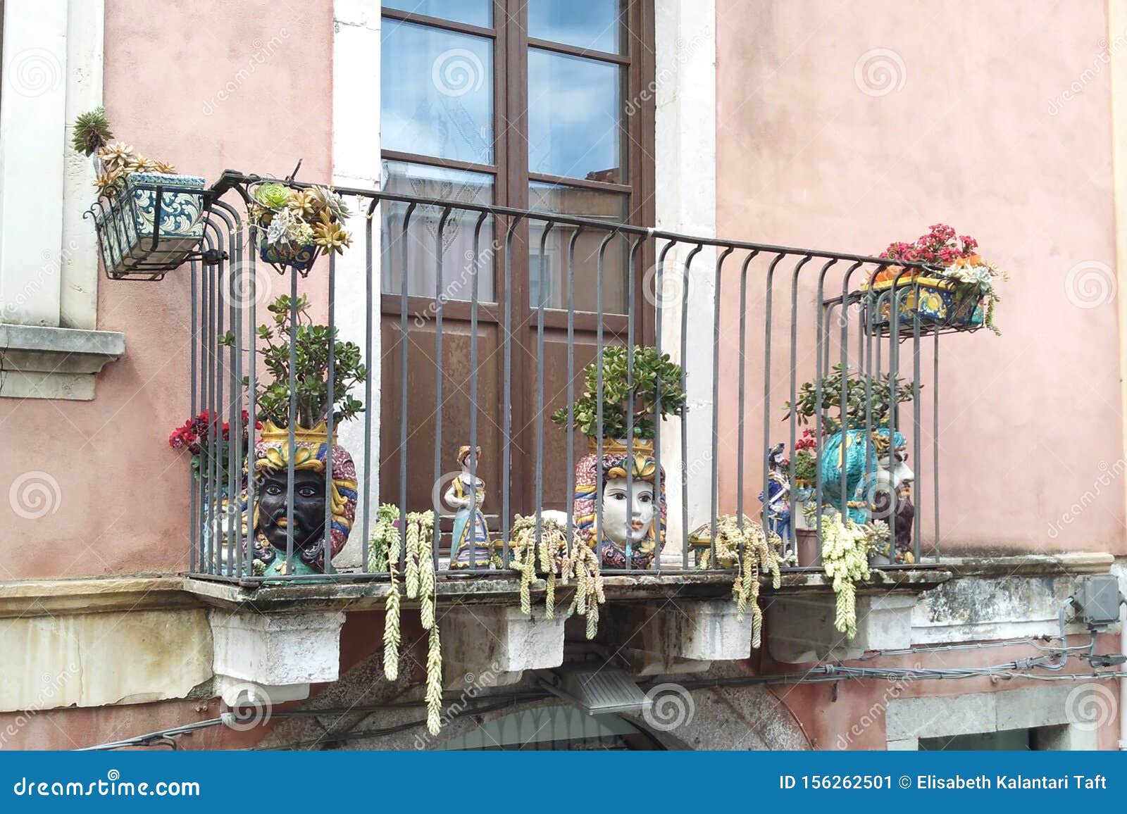 A nice balcony in Sicily stock image. Image of balcony - 156262501