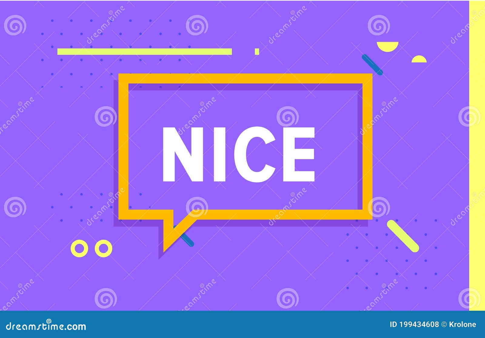NICE Banner, Poster and Sticker Concept, with Liquid Text Stock Vector ...