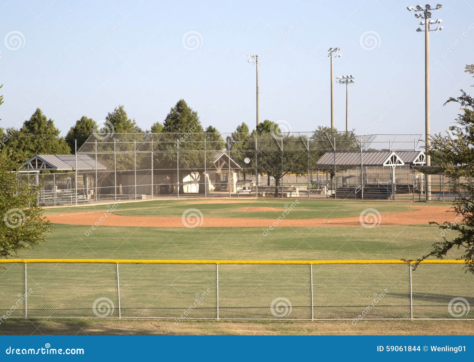 Nice Baseball Practice Field Exterior Stock Photo - Image of ...