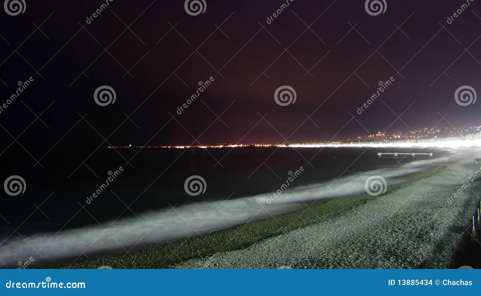 Nice beach at night stock photo. Image of sandy, sand - 13885434