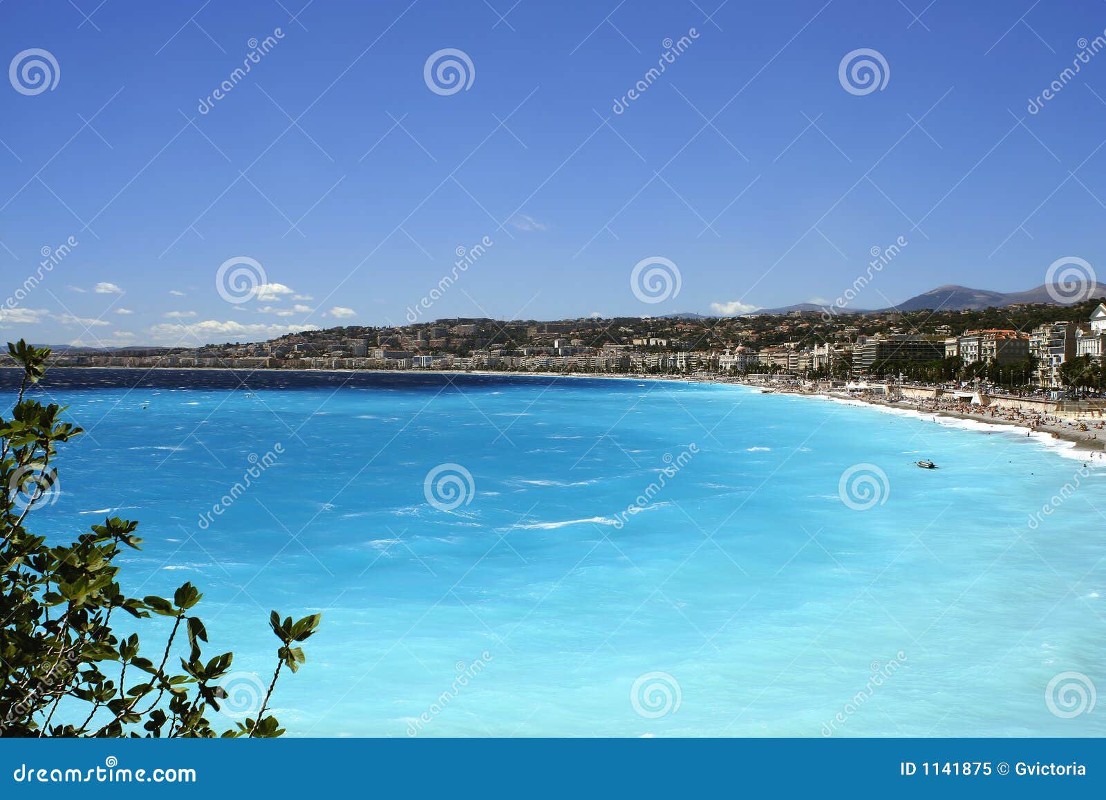 Nice beaches stock image. Image of cities, blue, nice - 1141875