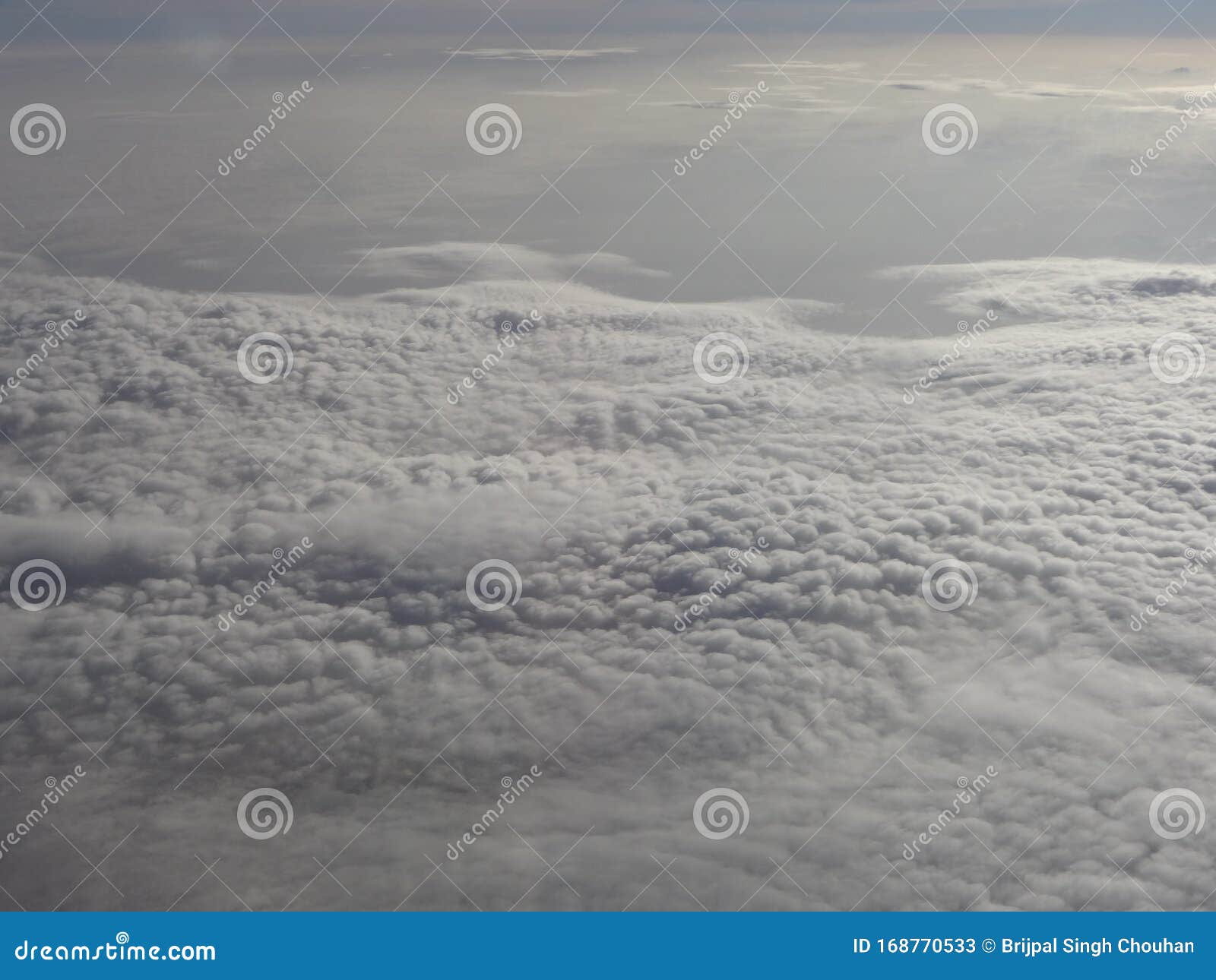 A Layer of Cloud from the Top of Clouds Stock Image - Image of ...
