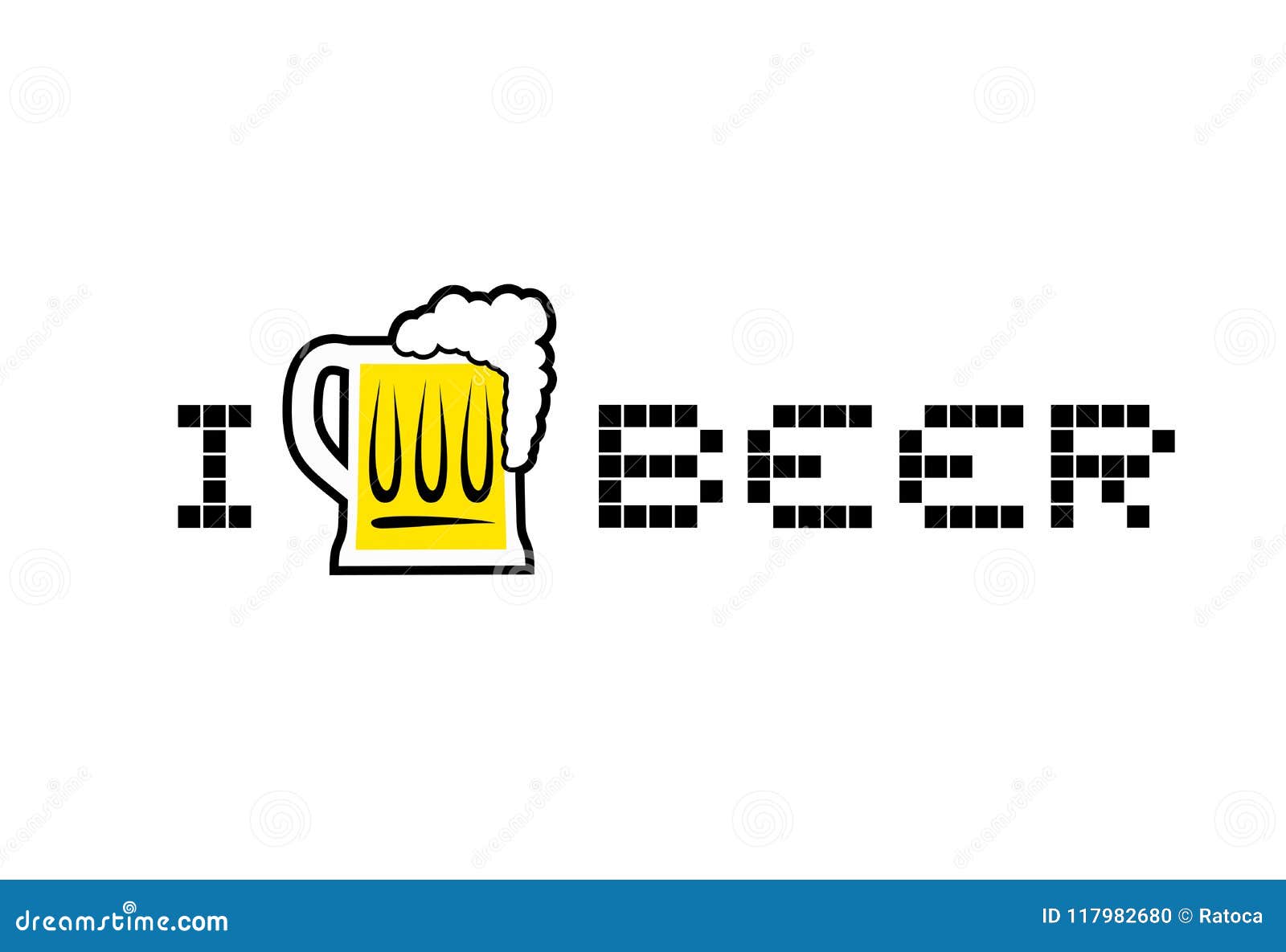 Nice beer symbol stock vector. Illustration of glass - 117982680