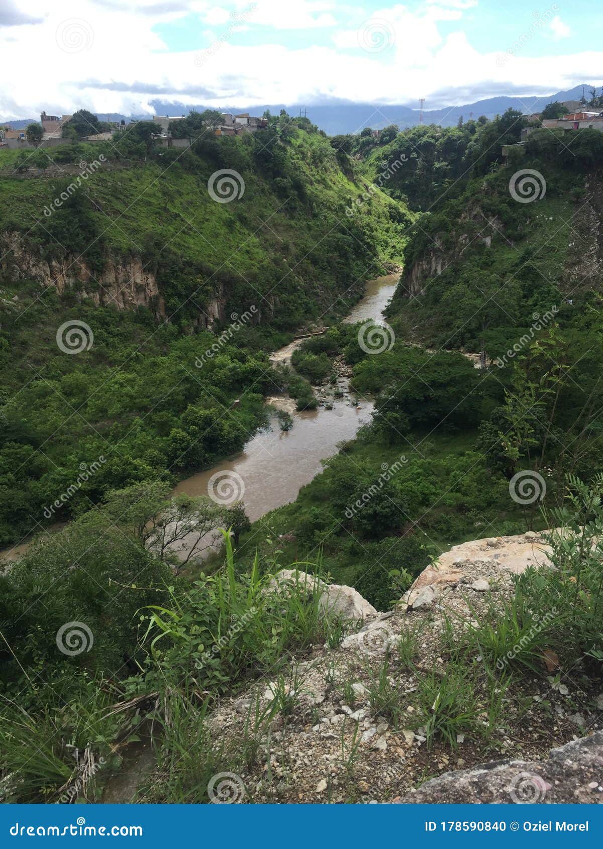 Nice big river landscape stock photo. Image of hill - 178590840