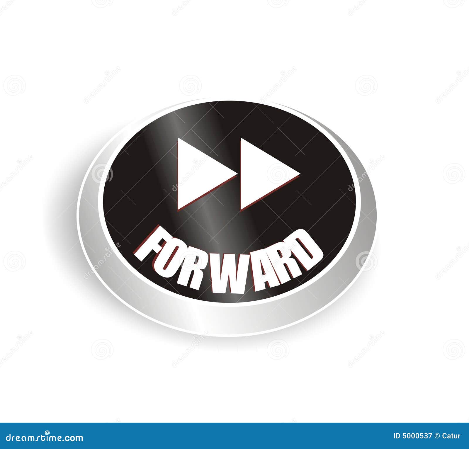 Nice black forward button stock vector. Illustration of gold - 5000537