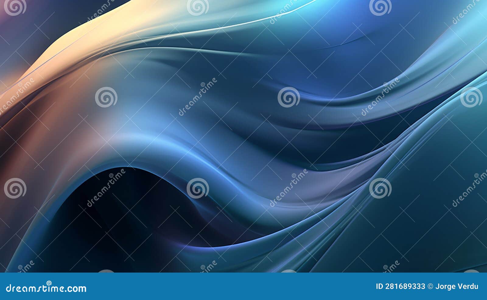 Nice Blue Flossy Material Digitally Made Background Or Texture ...