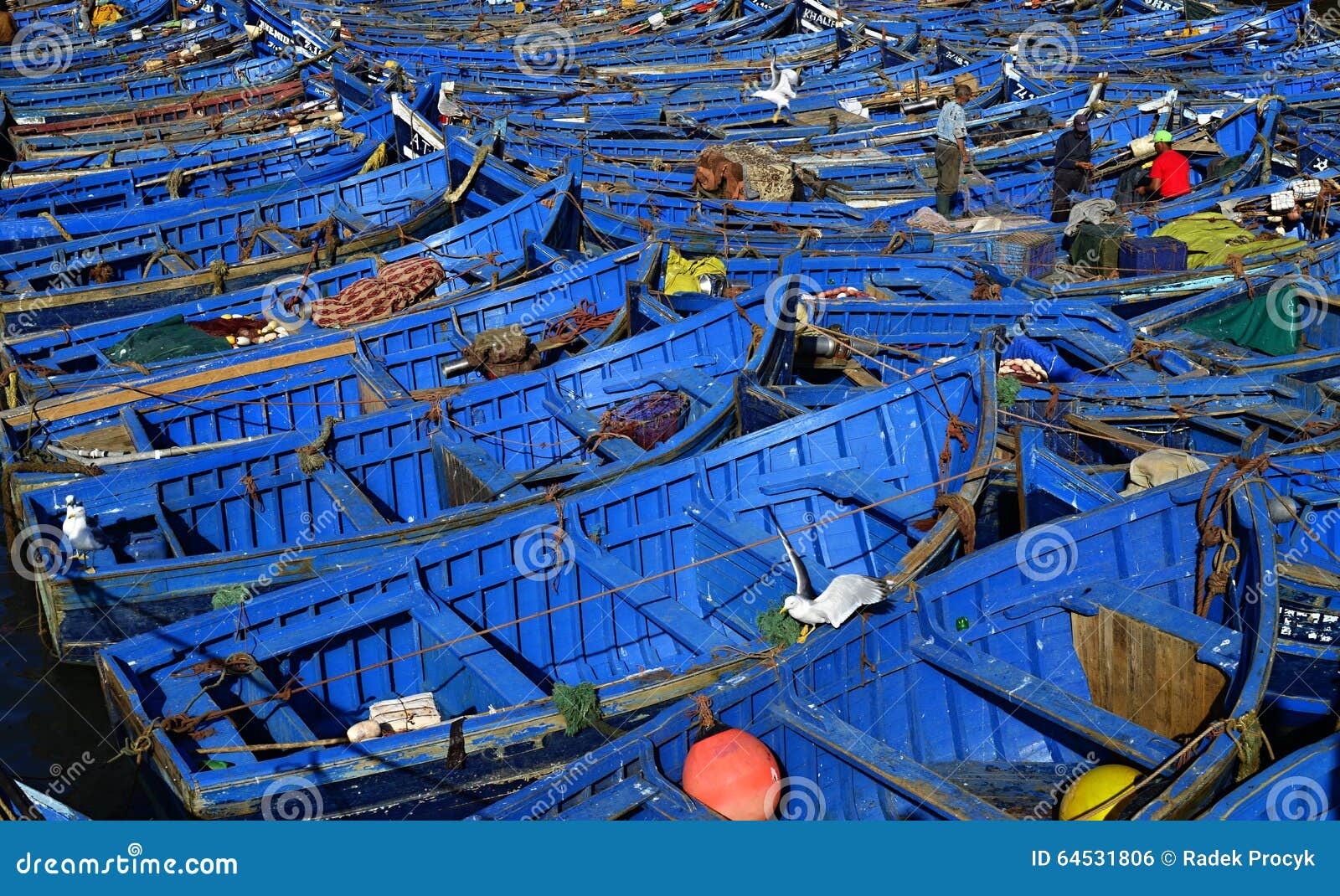 Nice blue boat stock photo. Image of anchor, harbor, blue - 64531806