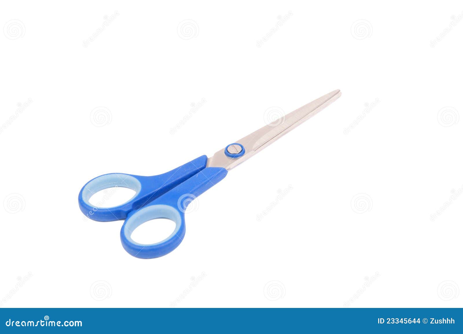 Nice Blue Scissors Isolatad on White Stock Photo - Image of remote ...