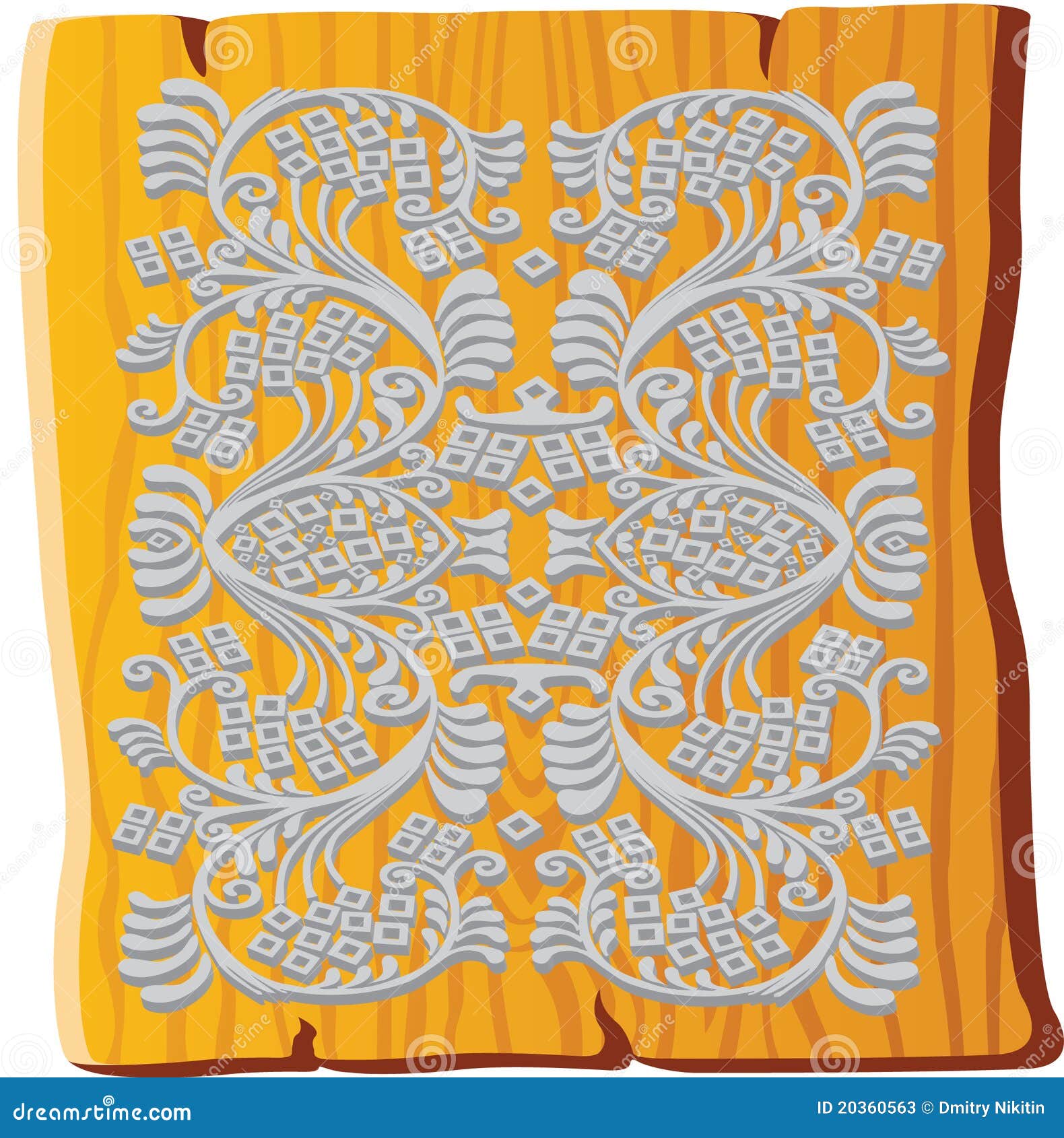 Nice board stock vector. Illustration of flowers, yellow - 20360563