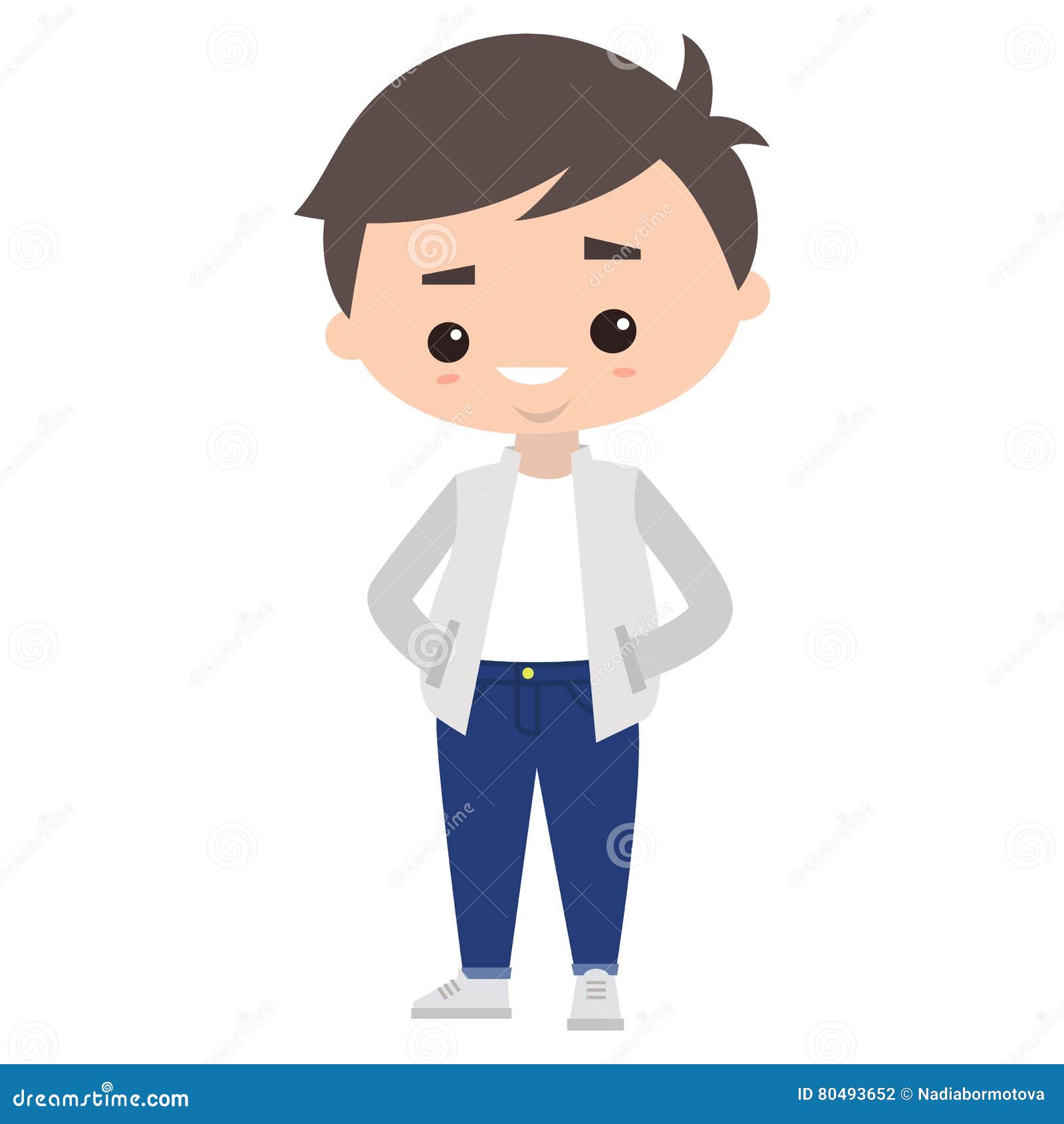 Nice Body Positive Plus Size Man Stock Vector - Illustration of male ...