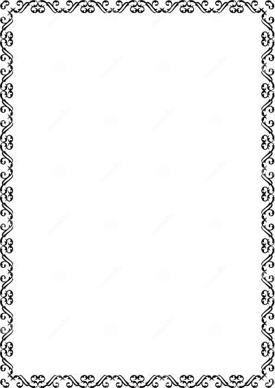 Nice border stock vector. Illustration of ornament, classic - 39355868