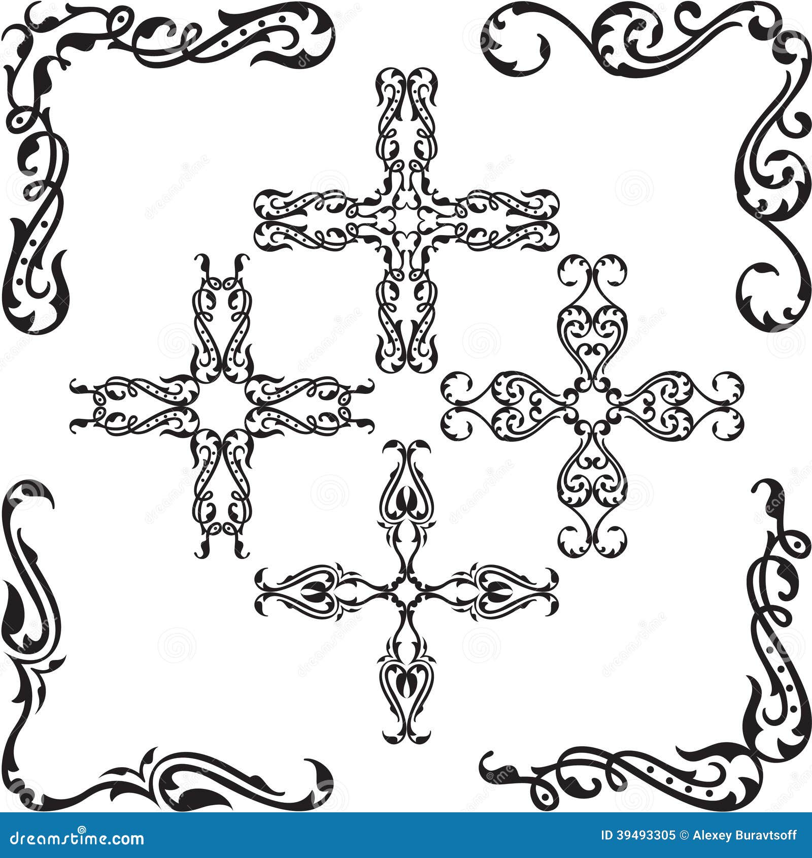 Nice border stock vector. Illustration of growth, antique - 39493305