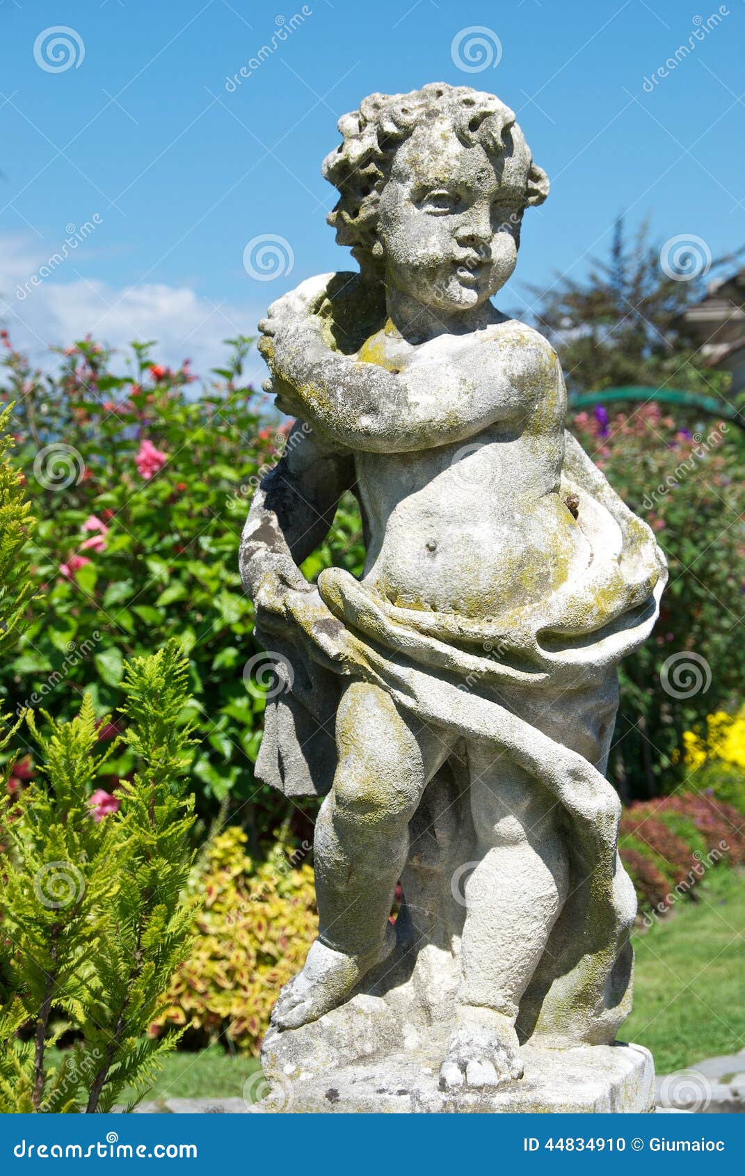 Nice Botanic Garden with Statue Stock Photo - Image of beautiful ...