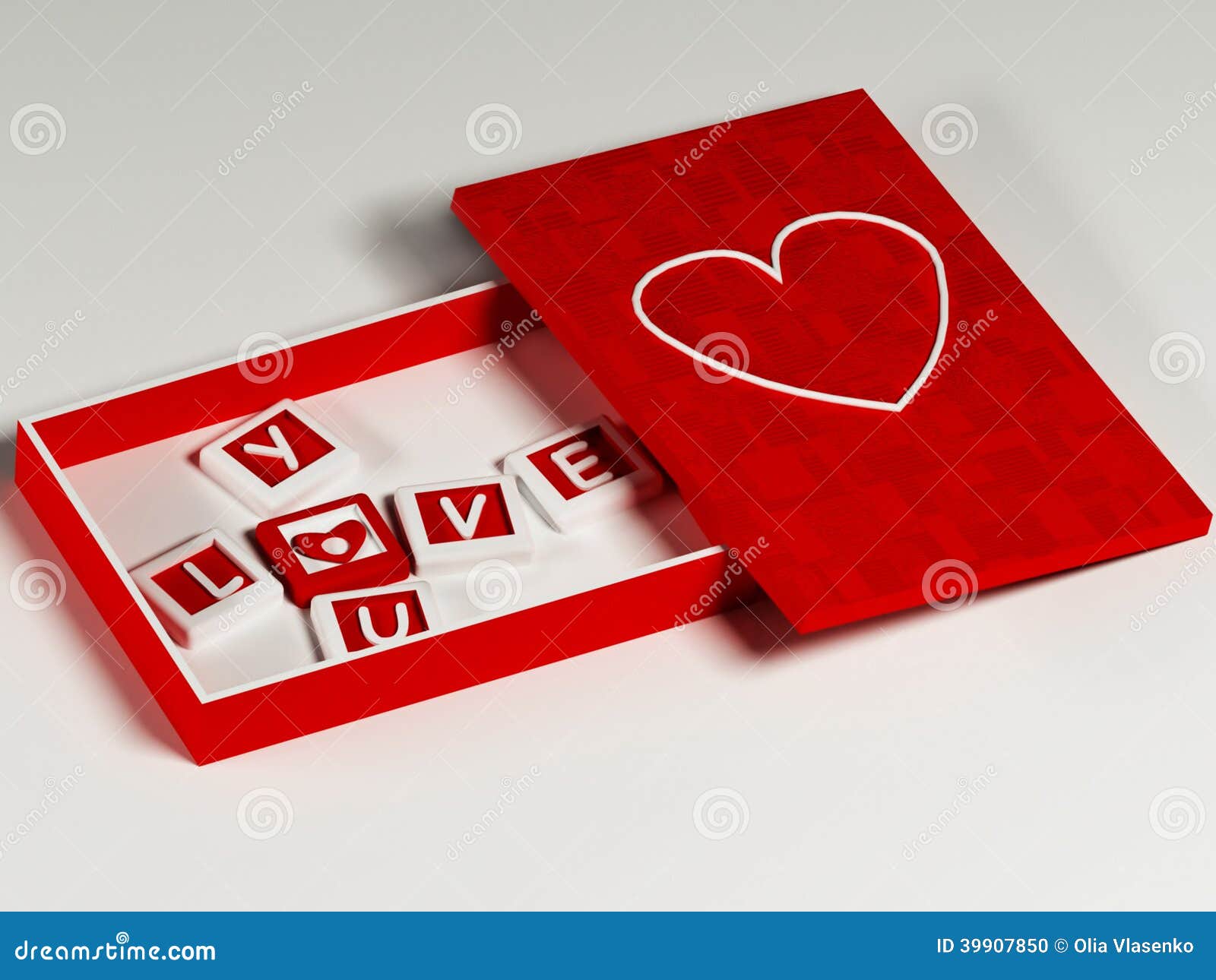Nice box with the blocks stock illustration. Illustration of block ...