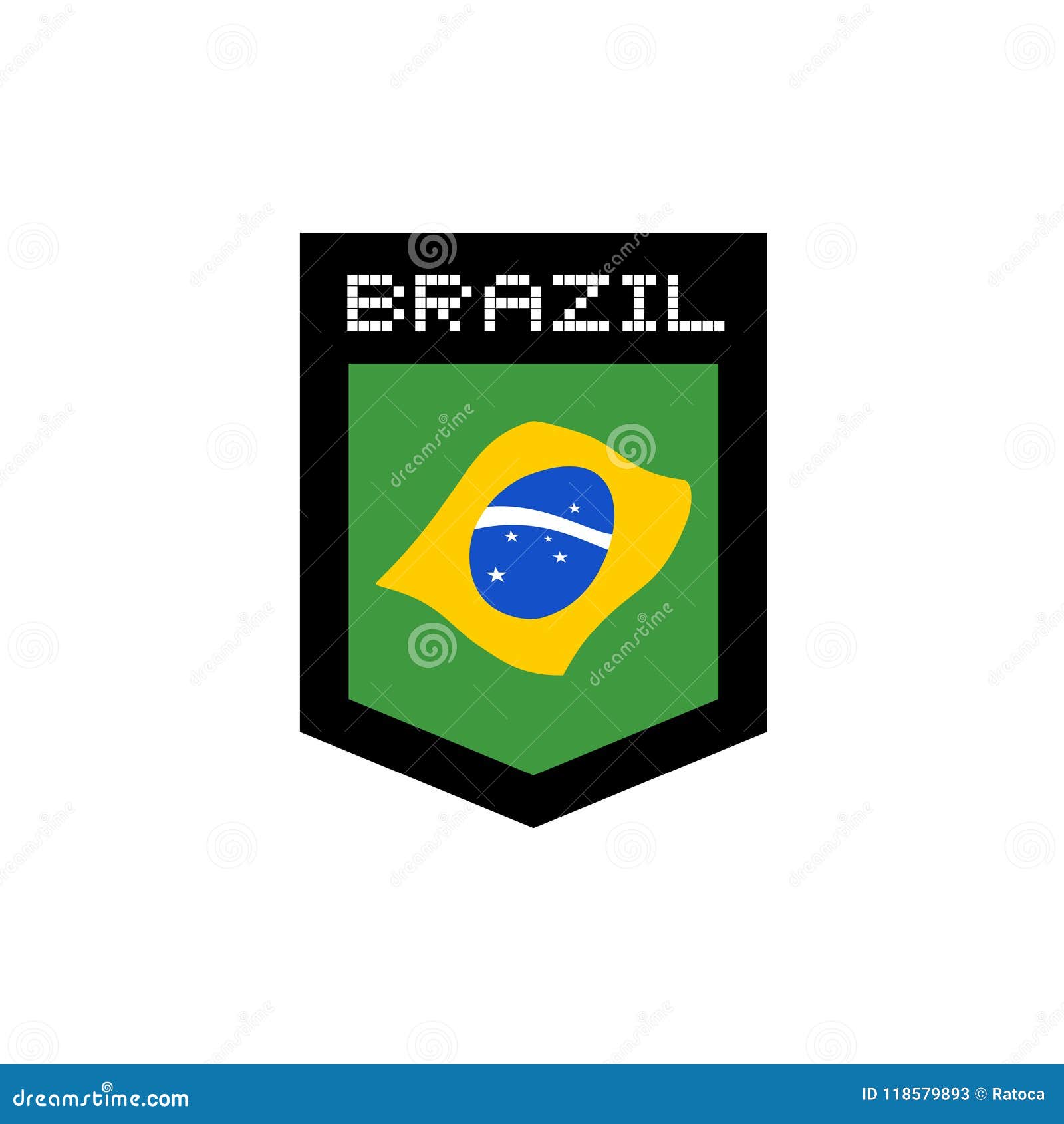 Nice Brazil symbol stock vector. Illustration of traditional - 118579893