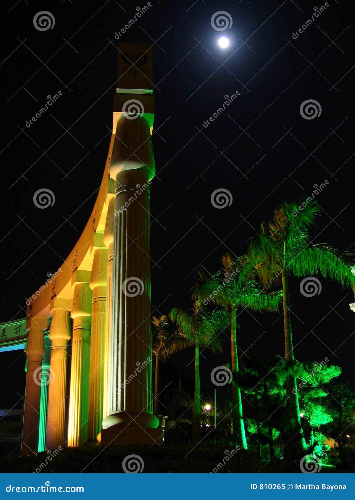 Nice Building at Night stock image. Image of light, full - 810265