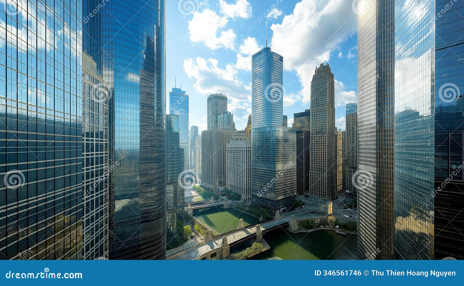 Nice Building Theme for Wallpaper Stock Photo - Image of skyline ...